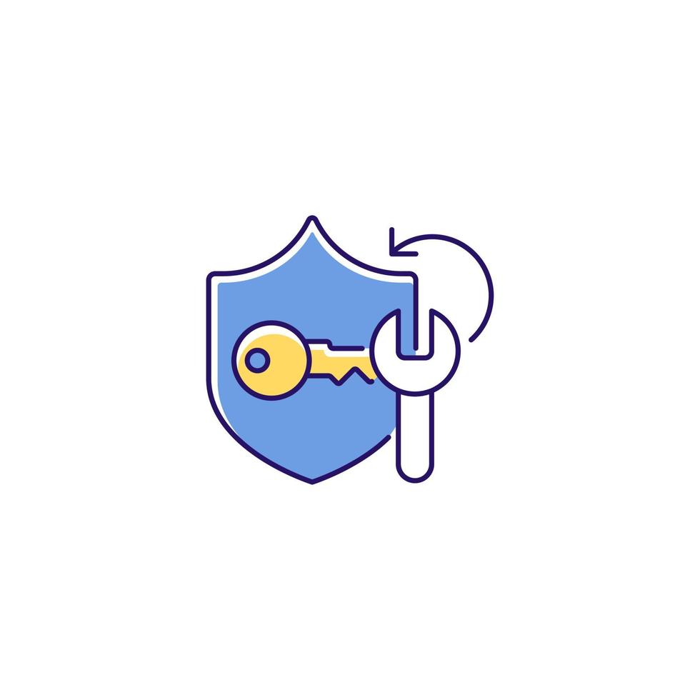 Password Cracking Rgb Color Icon Safeguard Protection Cracker App
