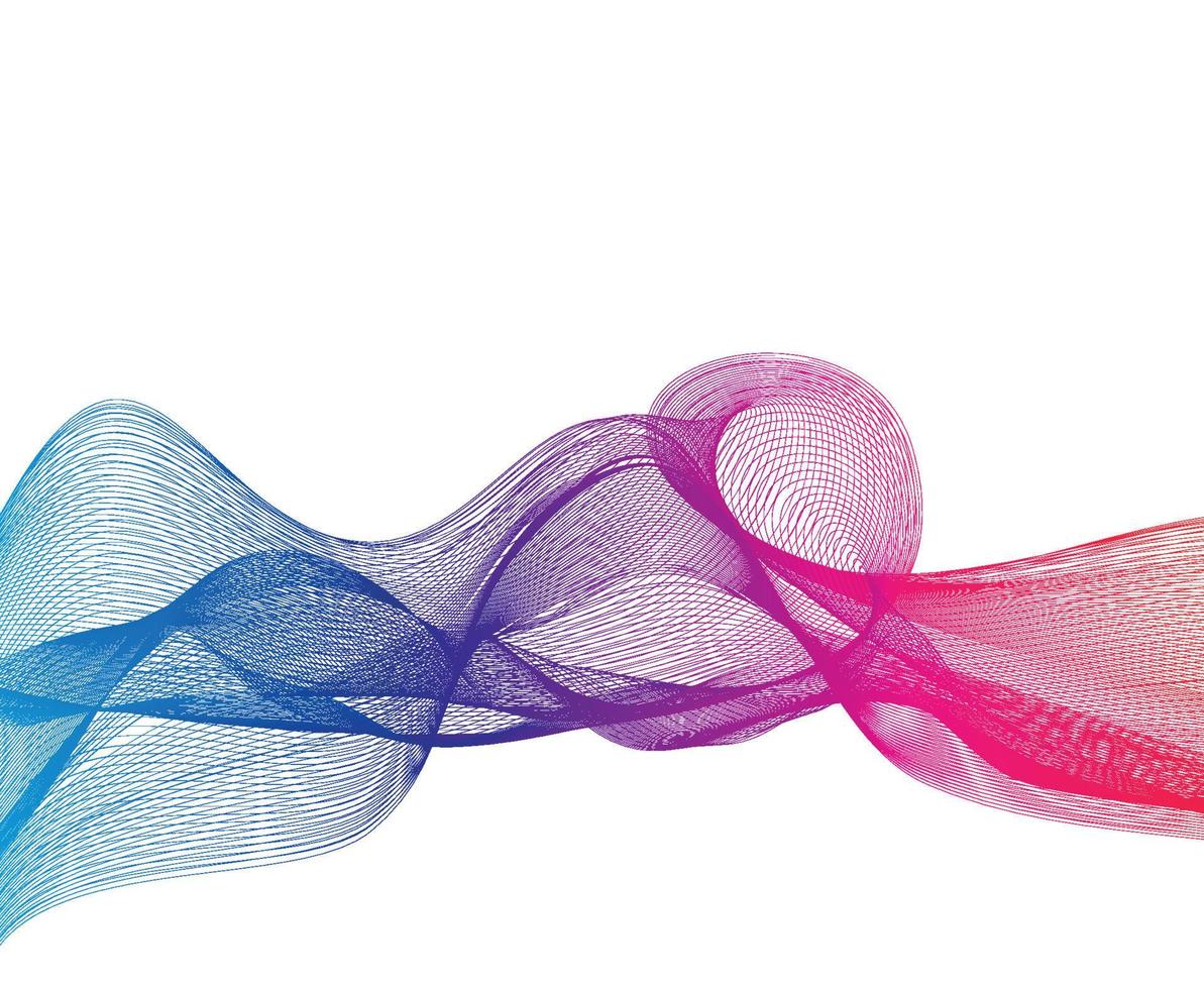 Abstract Colored Wave Background. Vector Illustration. 4543687 Vector ...