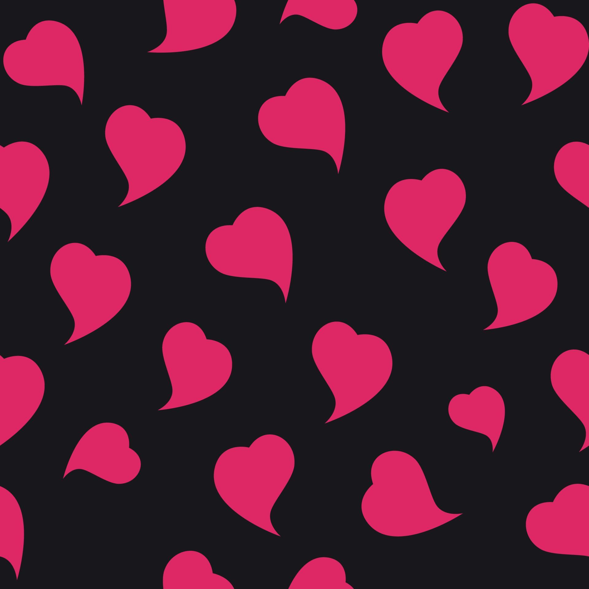 Happy Valentines Day Seamless Pattern Background with Heart. Vector ...