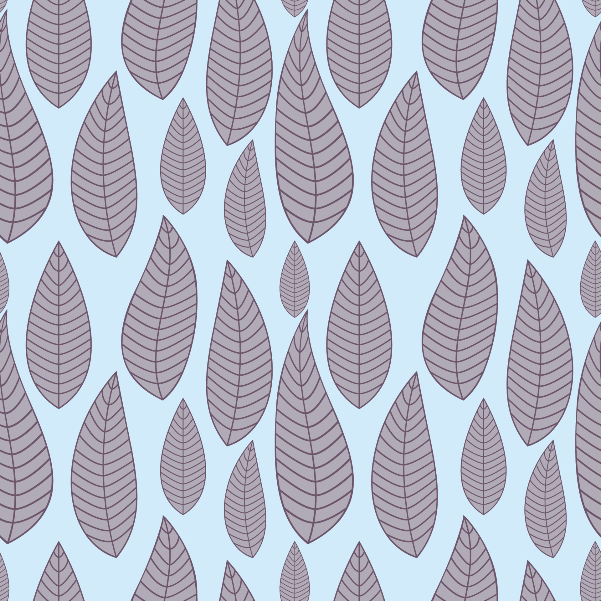 Abstract Natural Seamless Background with Leaves. Vector Illustration ...