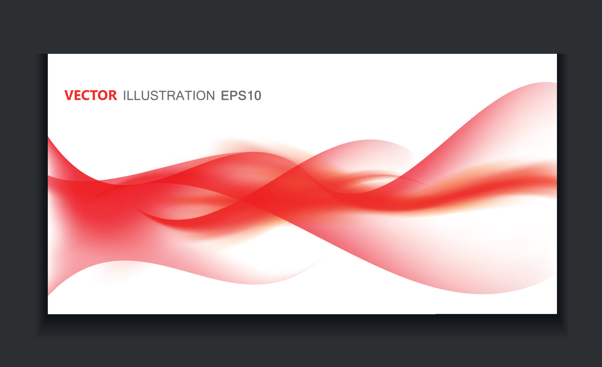 Abstract Colored Wave Card Set Background Vector Illustration 4553607