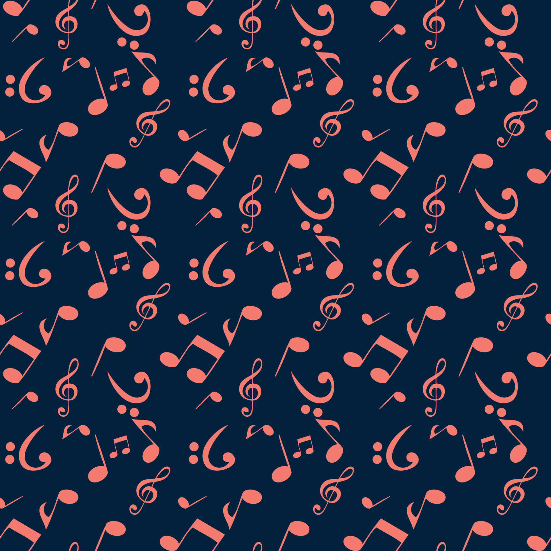 Abstract Music Seamless Pattern Background. Vector Illustration ...