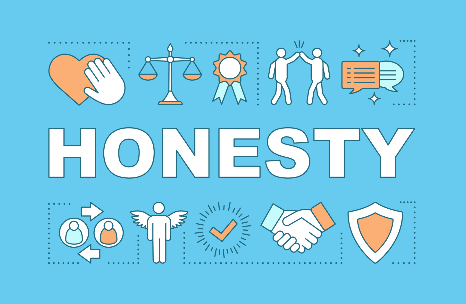 Honesty word concepts banner. Reliability. Morality. Liability ... Honesty word concepts banner. Reliability. Morality. Liability ...