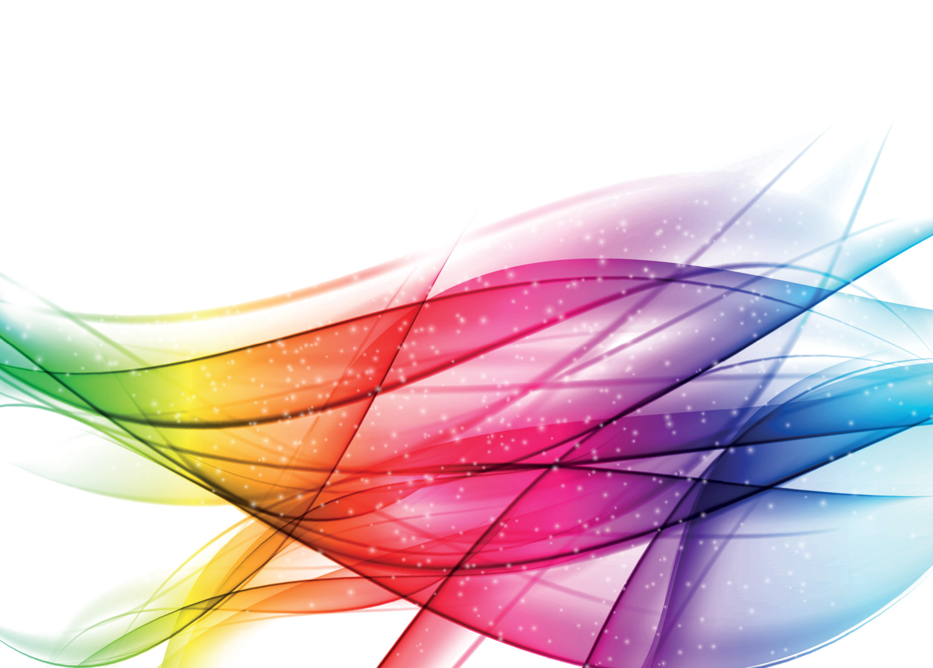 Abstract Colored Wave On Background Vector Illustration 4556571