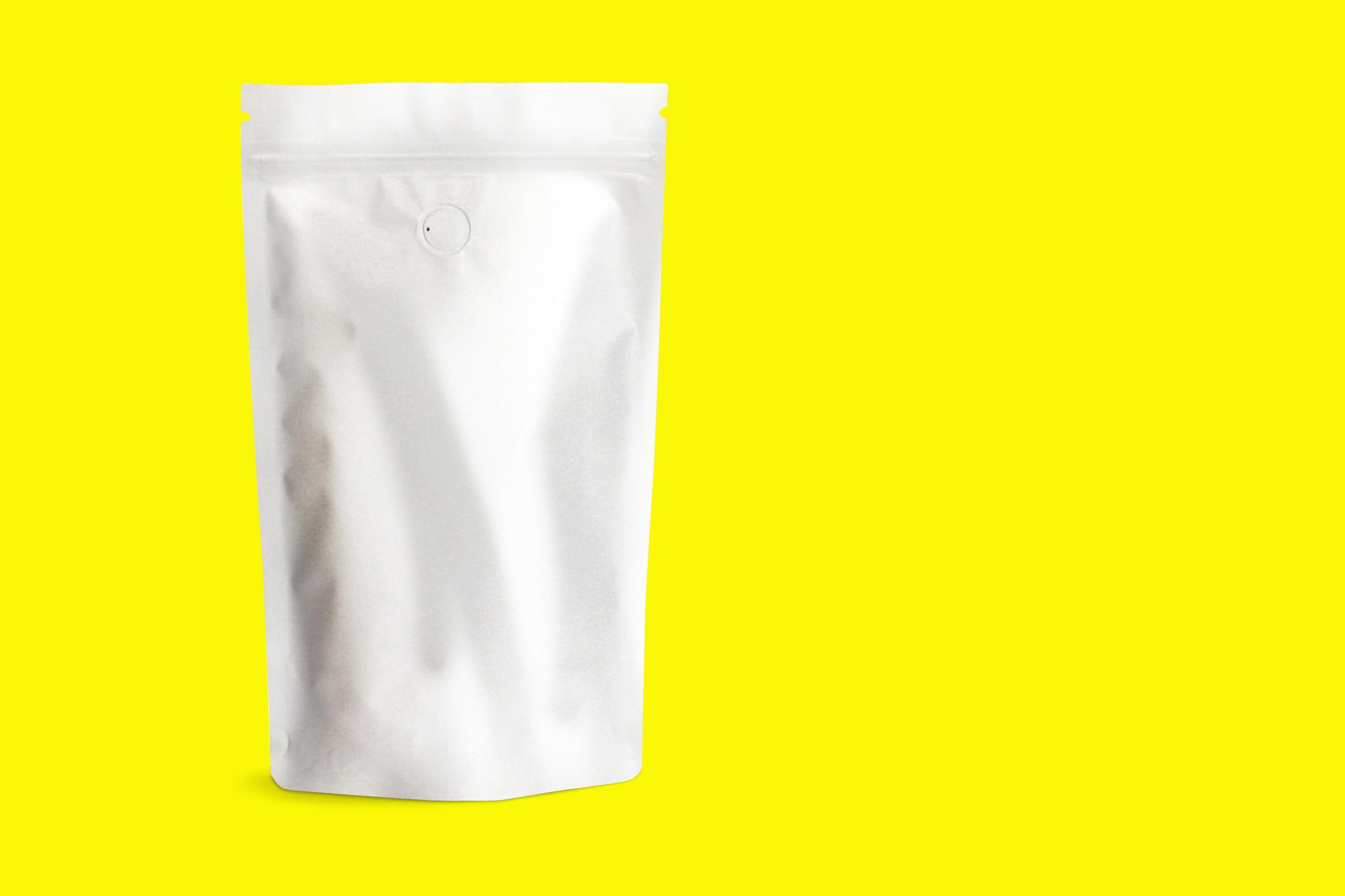 Blank Black White Or Craft Doy Pack Mockup Set Standing Isolated 3d Rendering Empty Stand Up