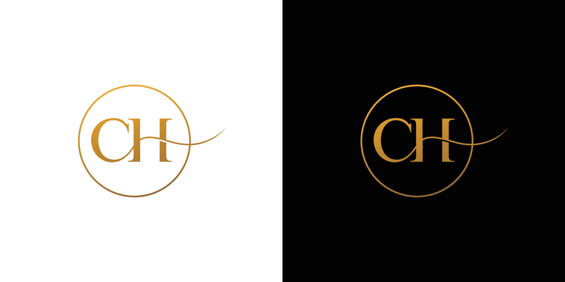 diseño de logotipo de iniciales ch elegante y lujoso 4565654 Vector en Vecteezy