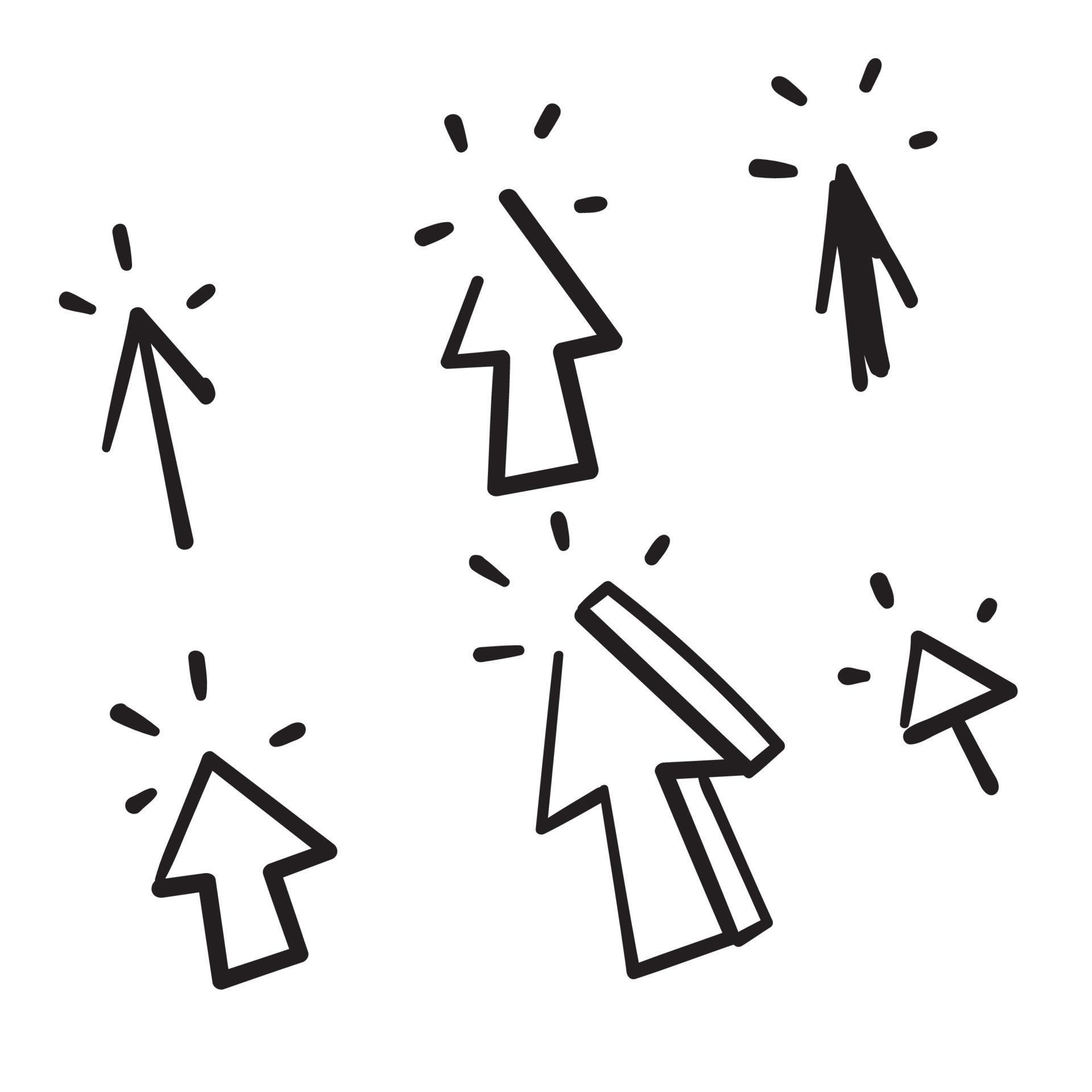 hand drawn doodle click icon illustration vector isolated 4566997 ... hand drawn doodle click icon illustration vector isolated 4566997 ...