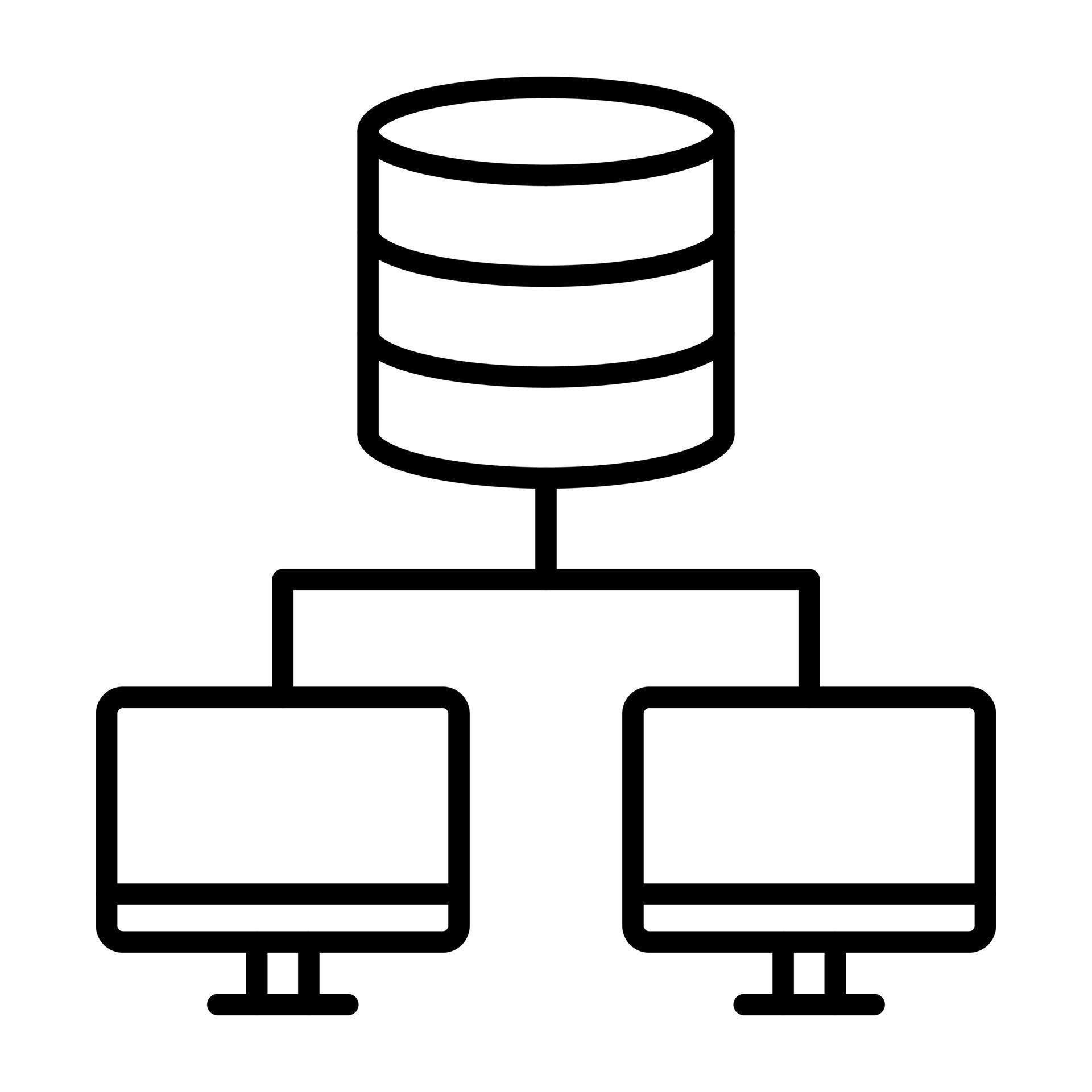 Database Network Line Icon 4568875 Vector Art At Vecteezy