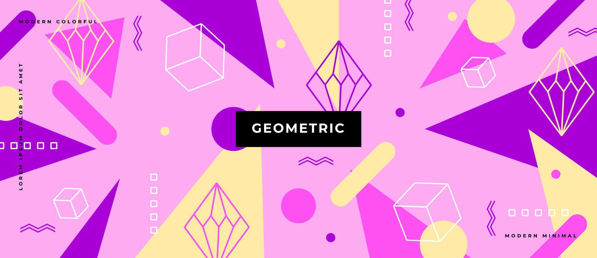 Seamless Patterns In 80s 90s Memphis Style 4570973 Vector Art At Vecteezy