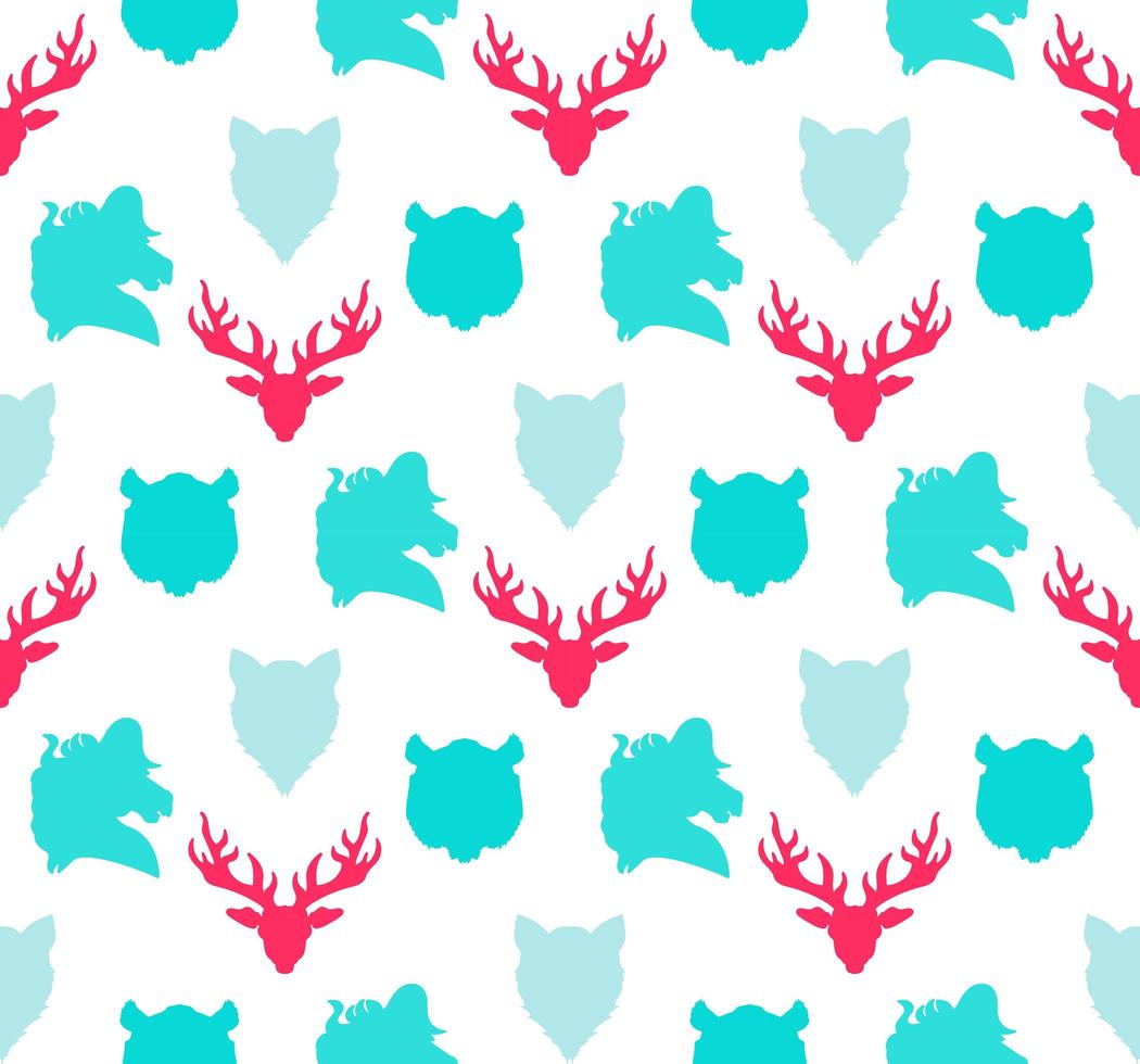 Wildlife seamless pattern 4577234 Vector Art at Vecteezy