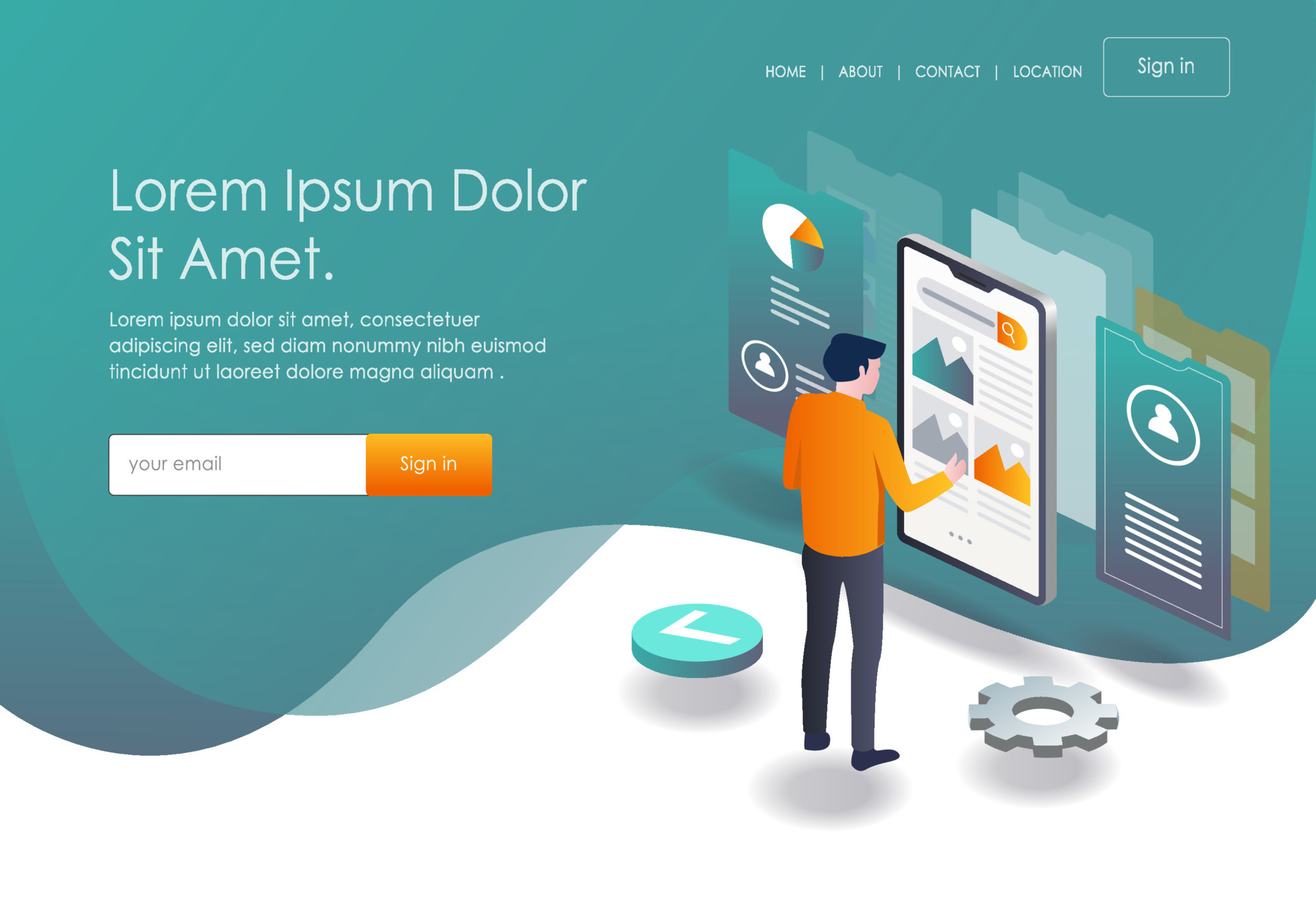 Flat Isometric Vector Illustration Responsive And Mobile Testing 4579177 Vector Art At Vecteezy