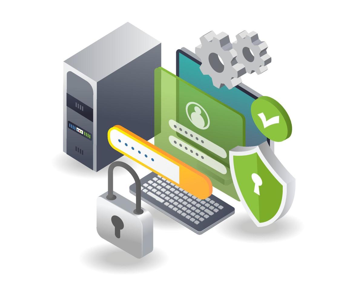 Password Management And Security 4579248 Vector Art At Vecteezy
