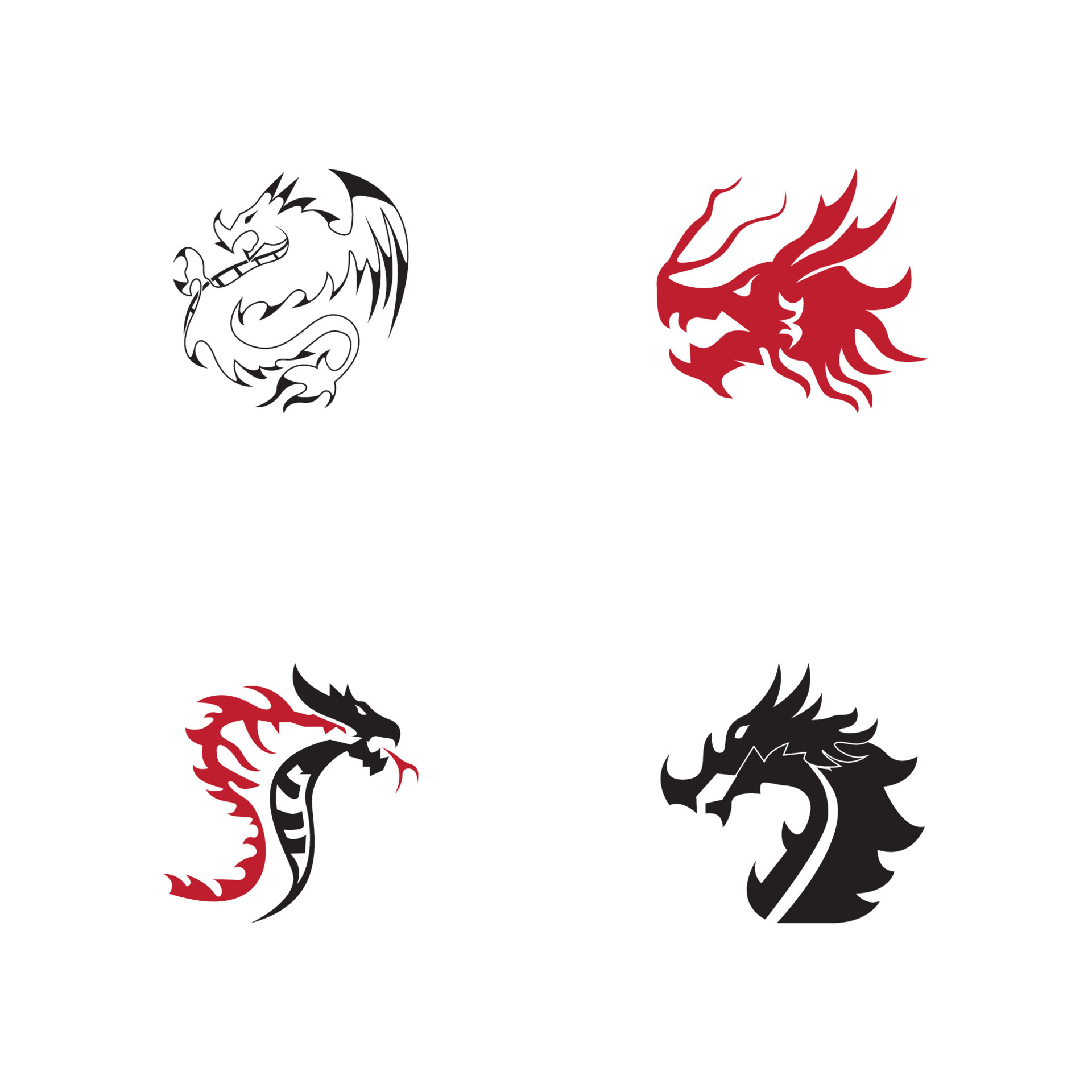 Dragon vector icon illustration 4584444 Vector Art at Vecteezy