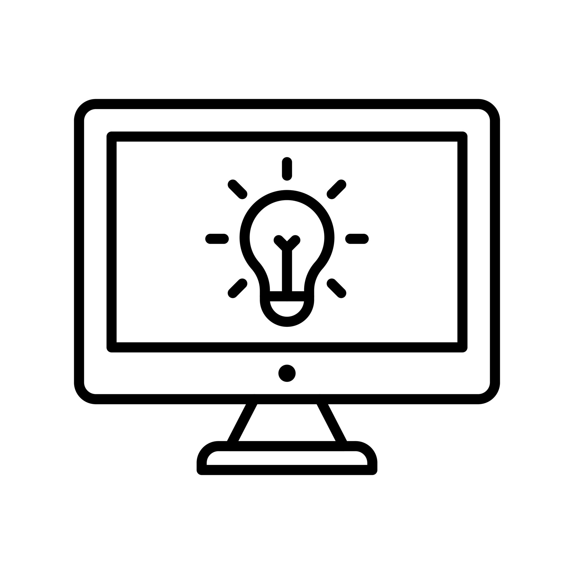 Computer Line Icon 4591594 Vector Art at Vecteezy