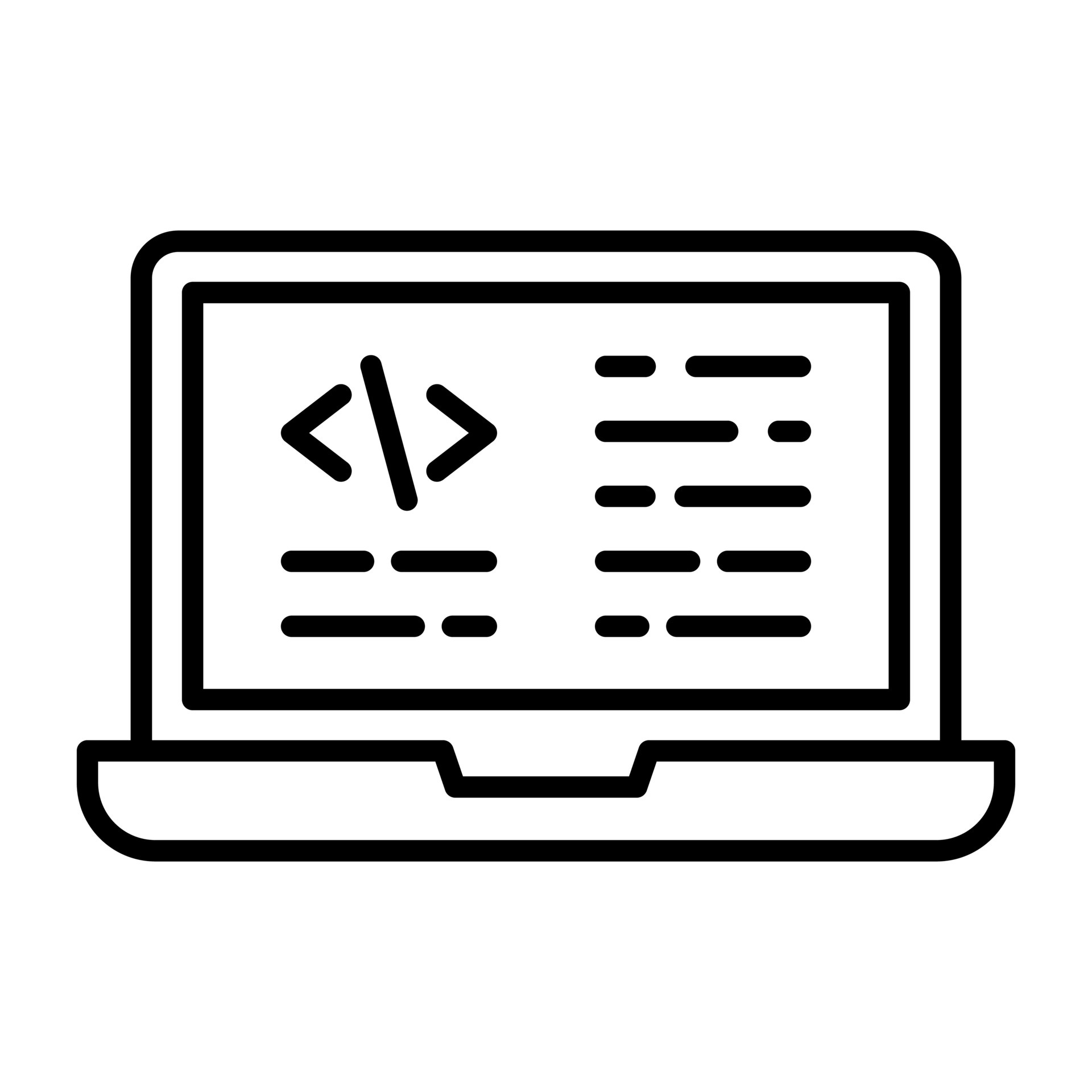 Laptop Coding Line Icon 4596592 Vector Art at Vecteezy