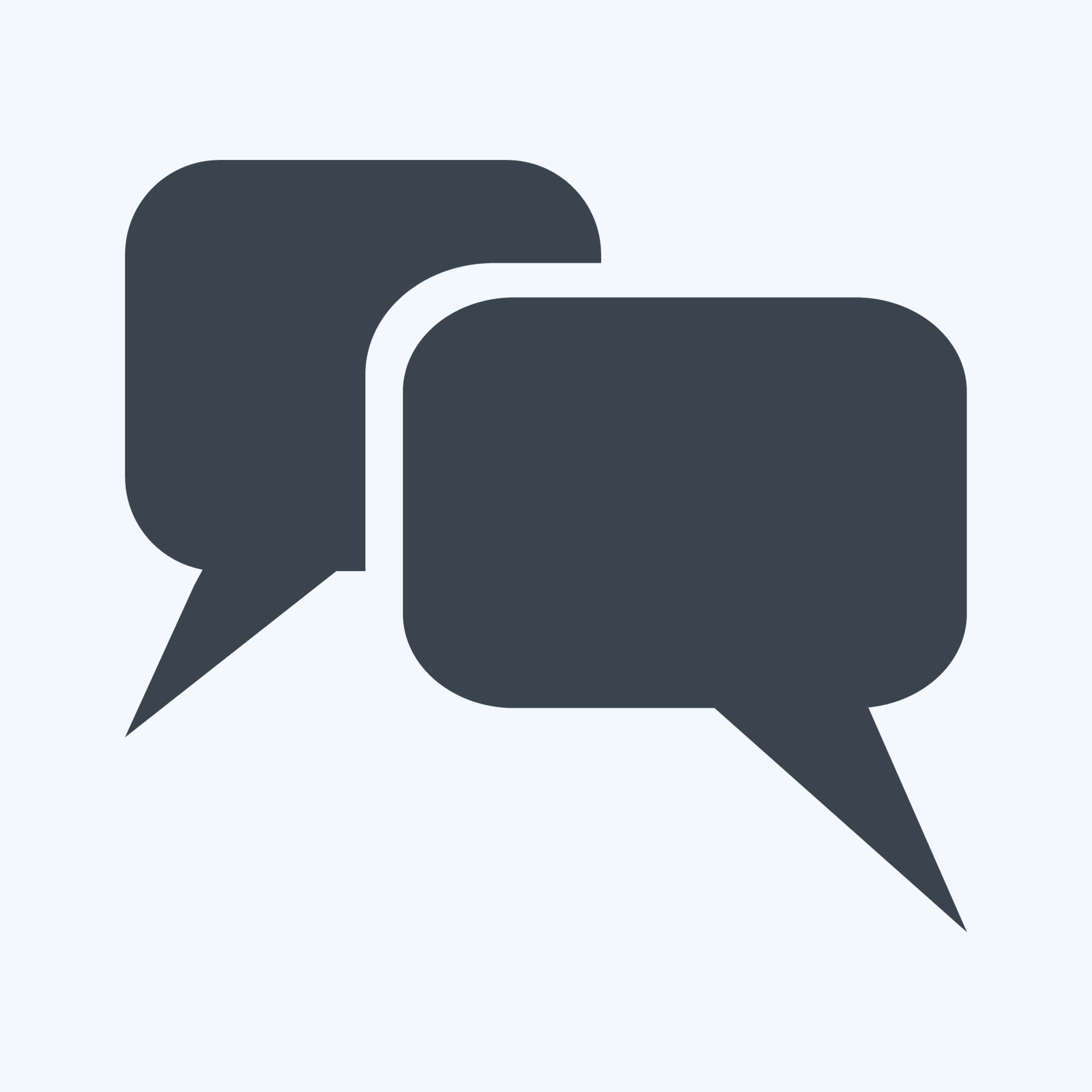 Icon Message Bubbles - Glyph Style,Simple illustration,Editable stroke ...