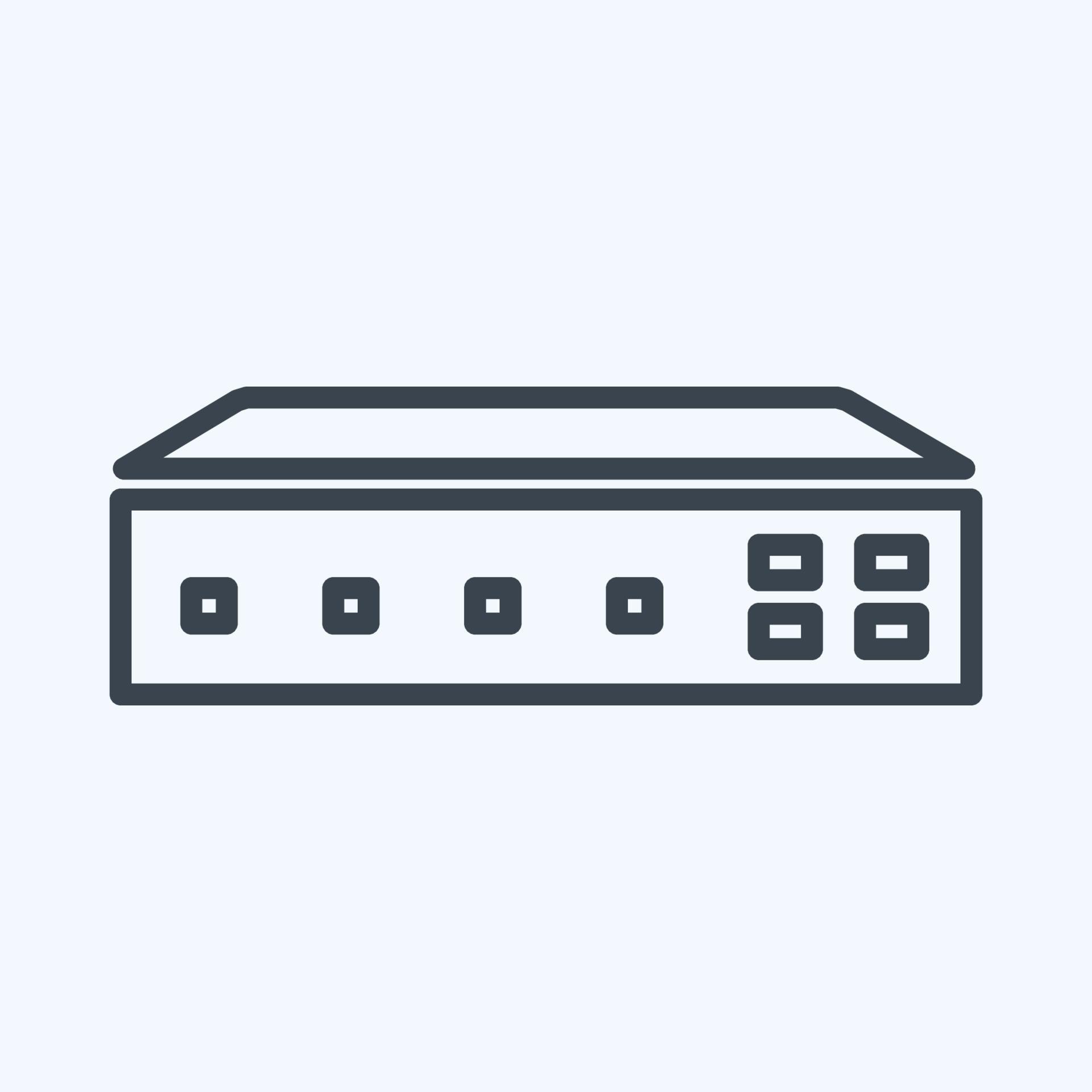 Icon Networking Switch - Line Style,Simple illustration,Editable stroke ...