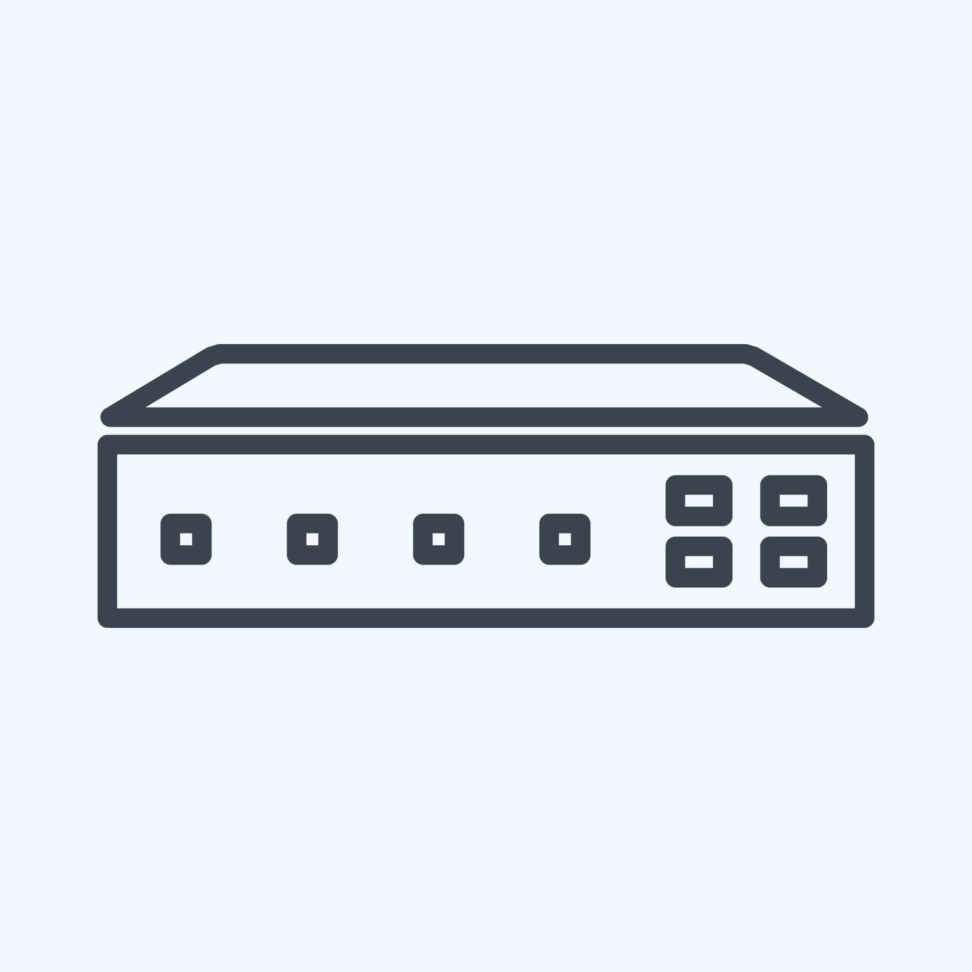 Icon Networking Switch - Line Style,Simple illustration,Editable stroke ... Icon Networking Switch - Line Style,Simple illustration,Editable stroke ...