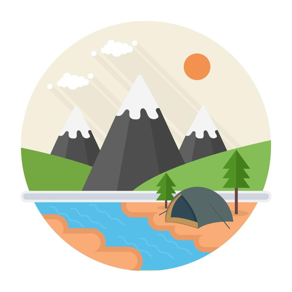 Trendy Landscape Concepts 4610863 Vector Art at Vecteezy