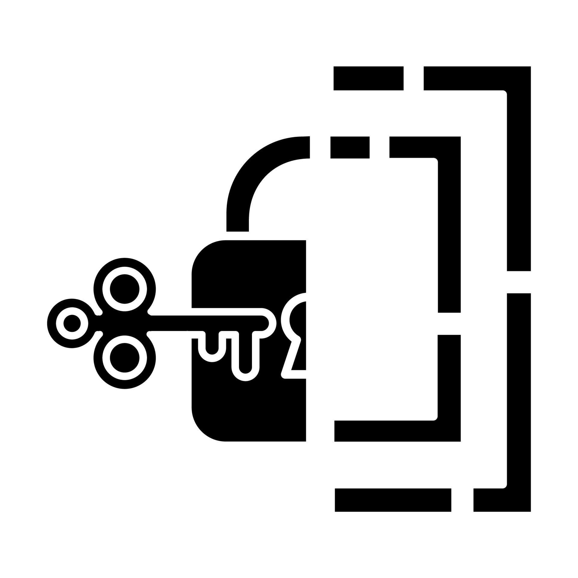 Riddle solution finding glyph icon. Maze, key-lock puzzle. Mental ...