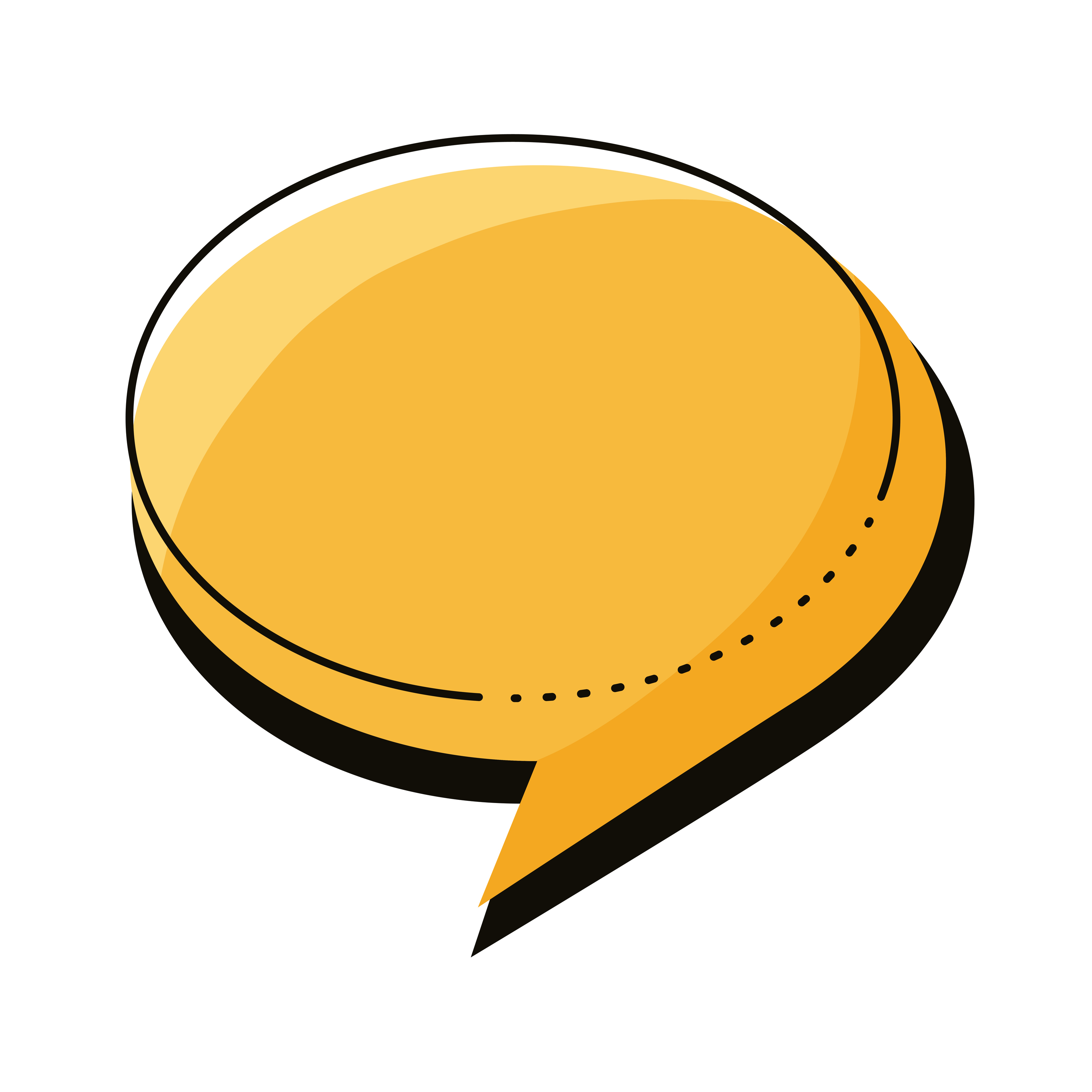 great yellow bubble 4621742 Vector Art at Vecteezy