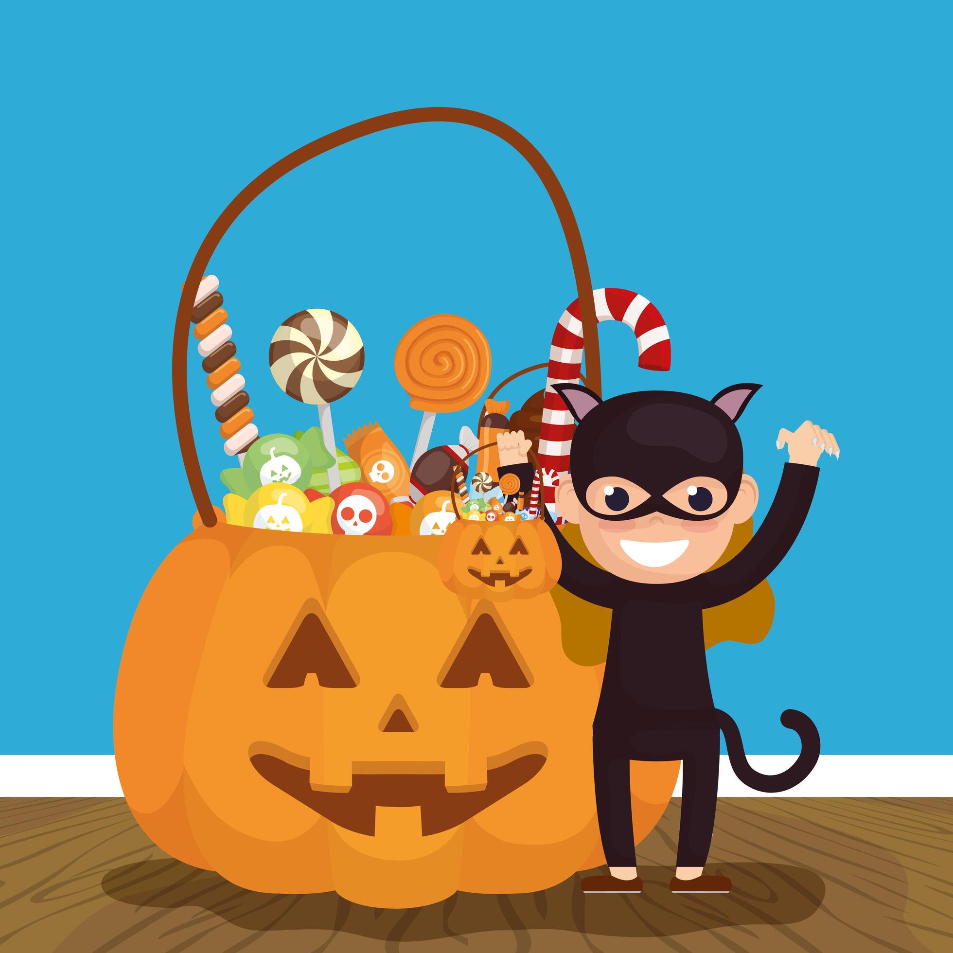 Girl With Feline Disguise Character 4621752 Vector Art At Vecteezy