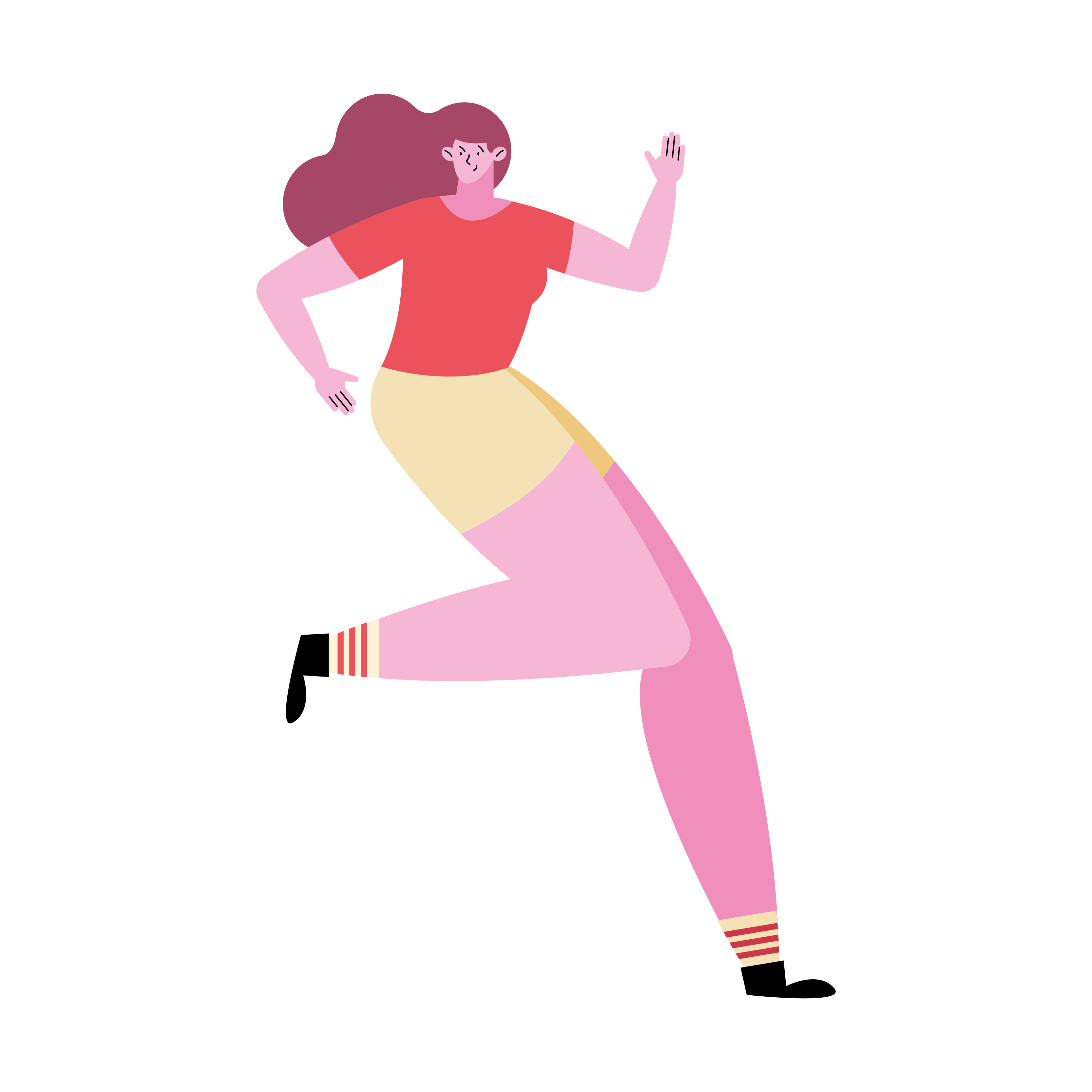 beautiful athletic woman running 4621892 Vector Art at Vecteezy