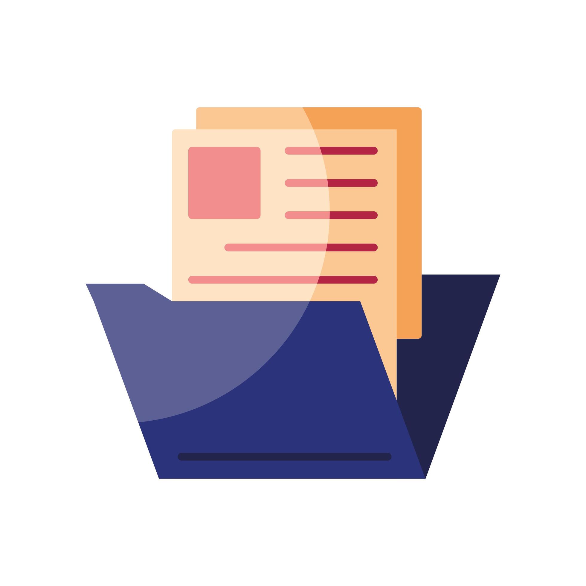 File Folder Documents 4622342 Vector Art At Vecteezy