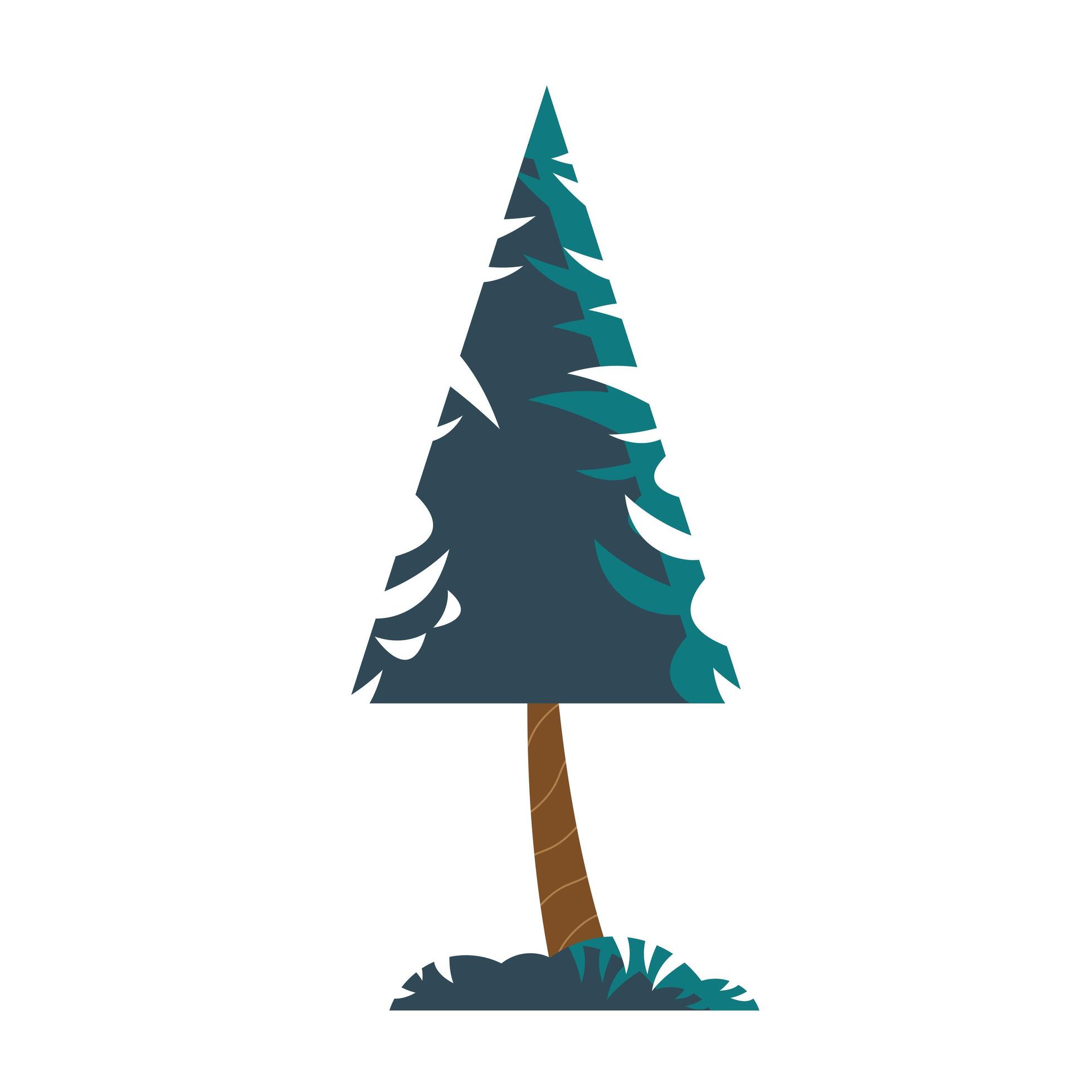 pine tree plant 4623000 Vector Art at Vecteezy