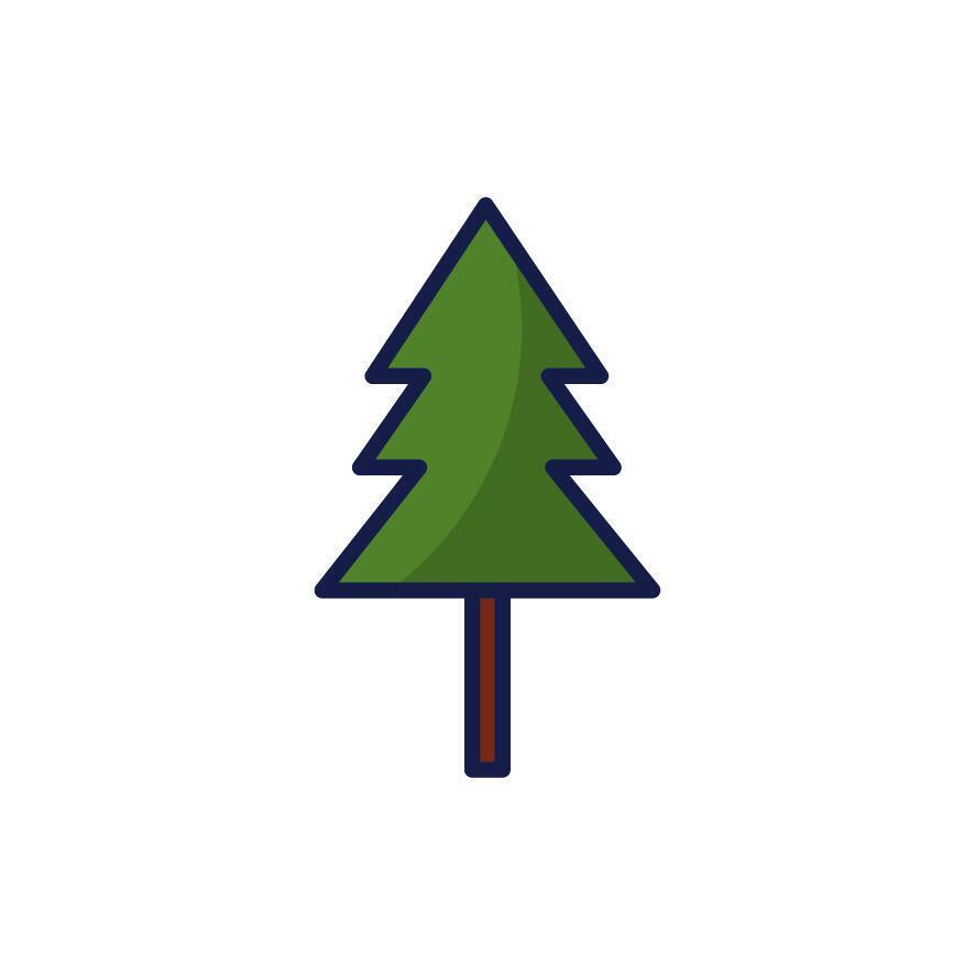 Isolated natural pine tree vector design 4624913 Vector Art at Vecteezy