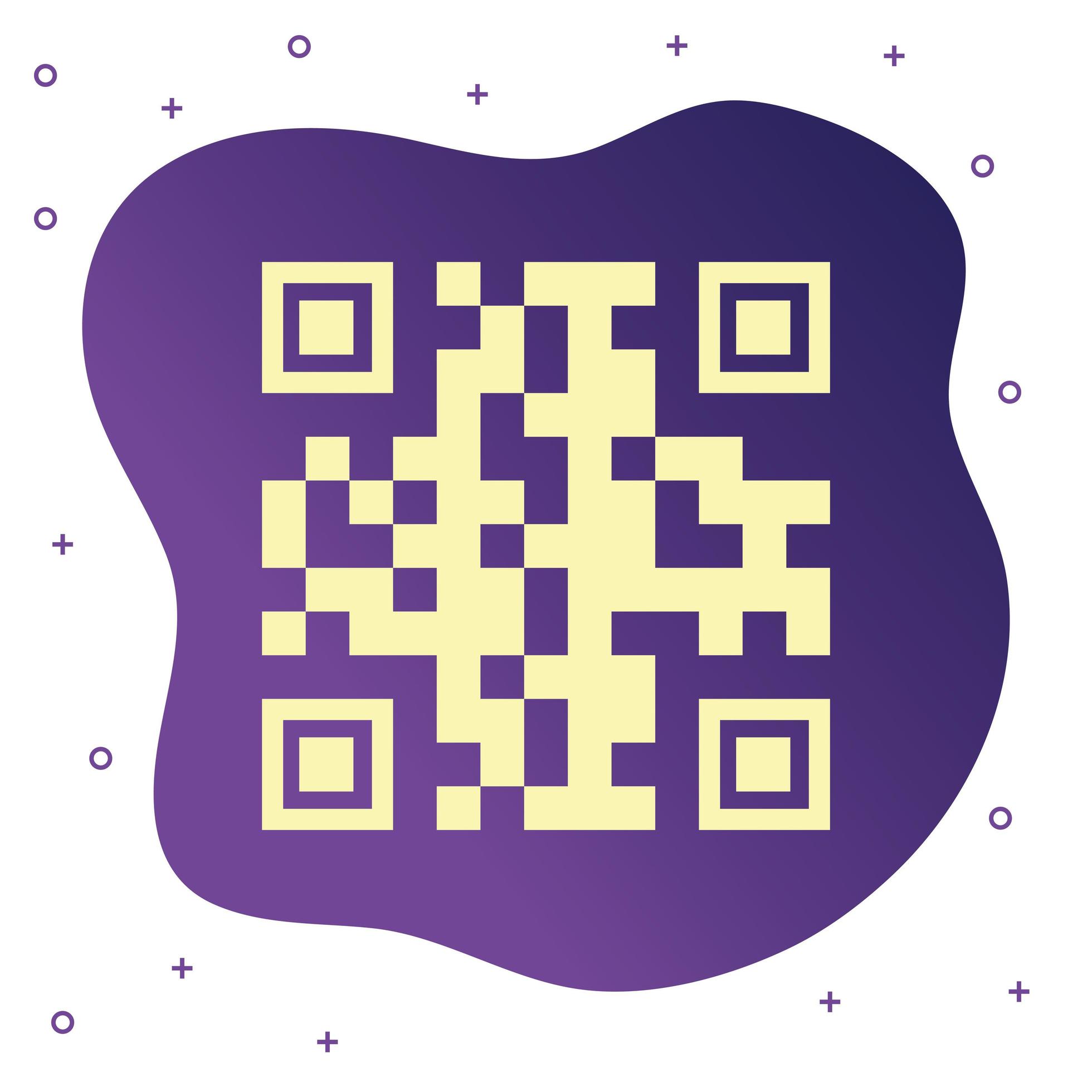 qr code square vector design 4626782 Vector Art at Vecteezy