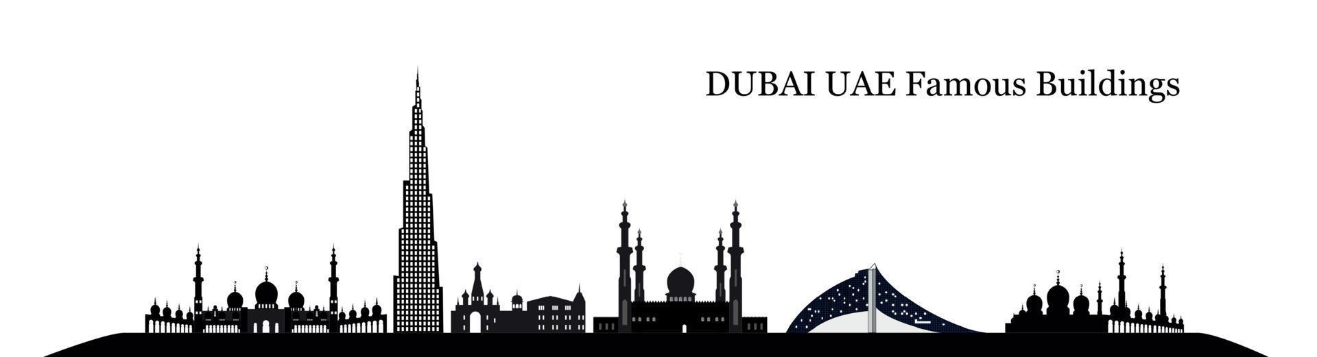 Silhouette Famous buildings. Vector Illustration. 4633347 Vector Art at ...