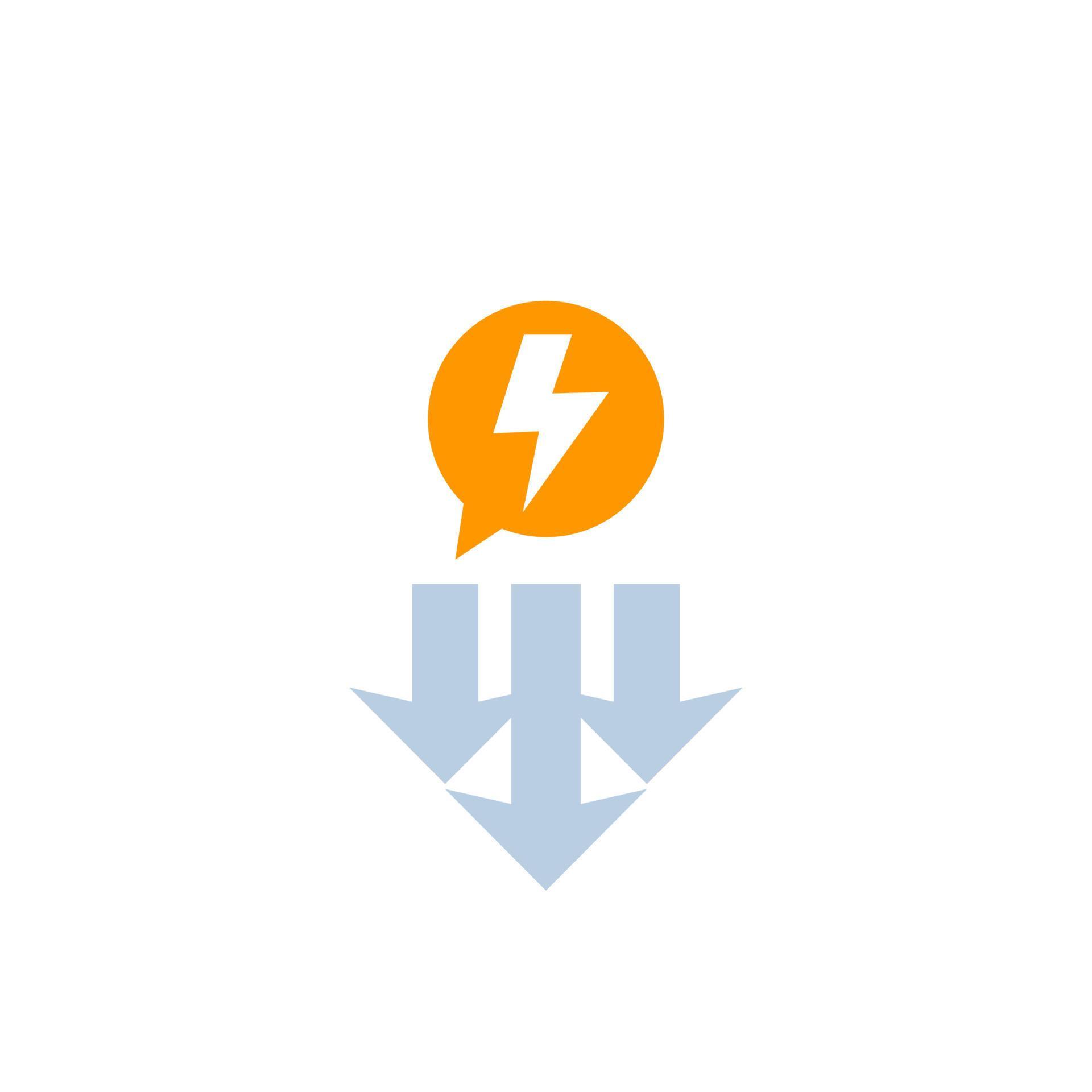 power consumption decrease icon on white 4637532 Vector Art at Vecteezy