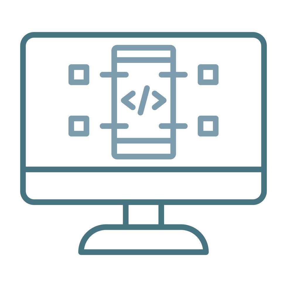 Software Development Line Two Color Icon 4650795 Vector Art at Vecteezy