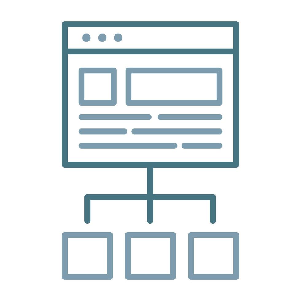 Website Structure Line Two Color Icon 4650804 Vector Art at Vecteezy