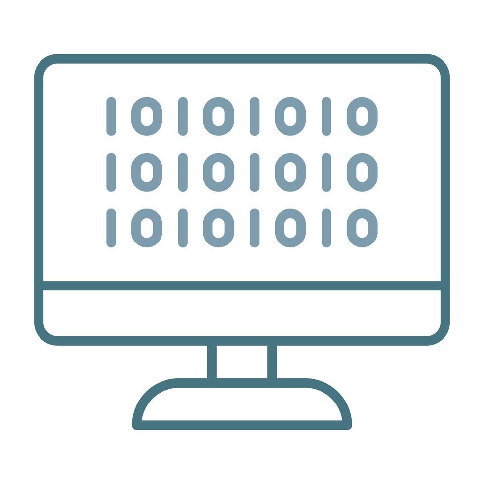 Binary Code Line Two Color Icon 4651194 Vector Art At Vecteezy
