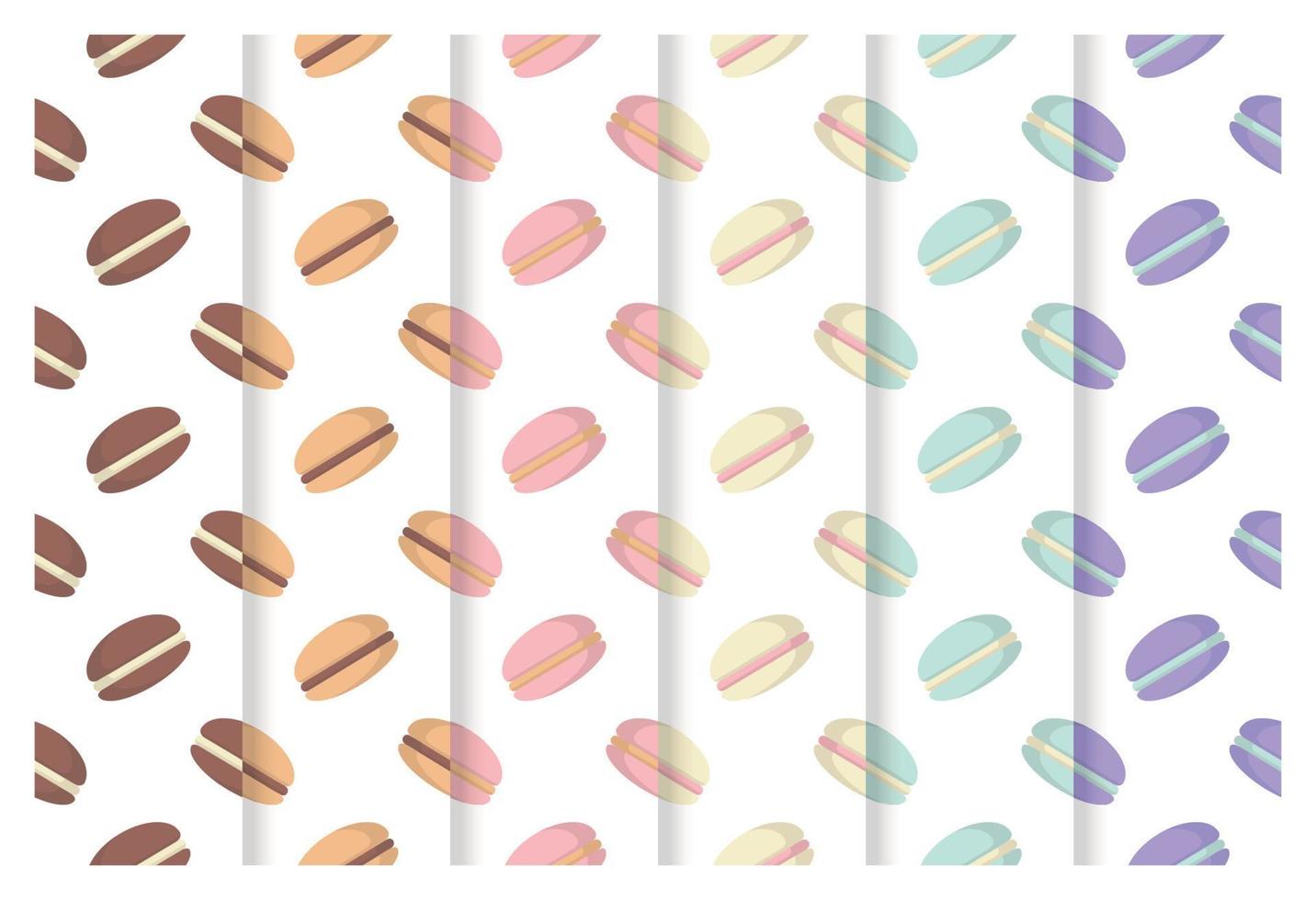 Collection Colorful Macarons Seamless Pattern 4653950 Vector Art at ...