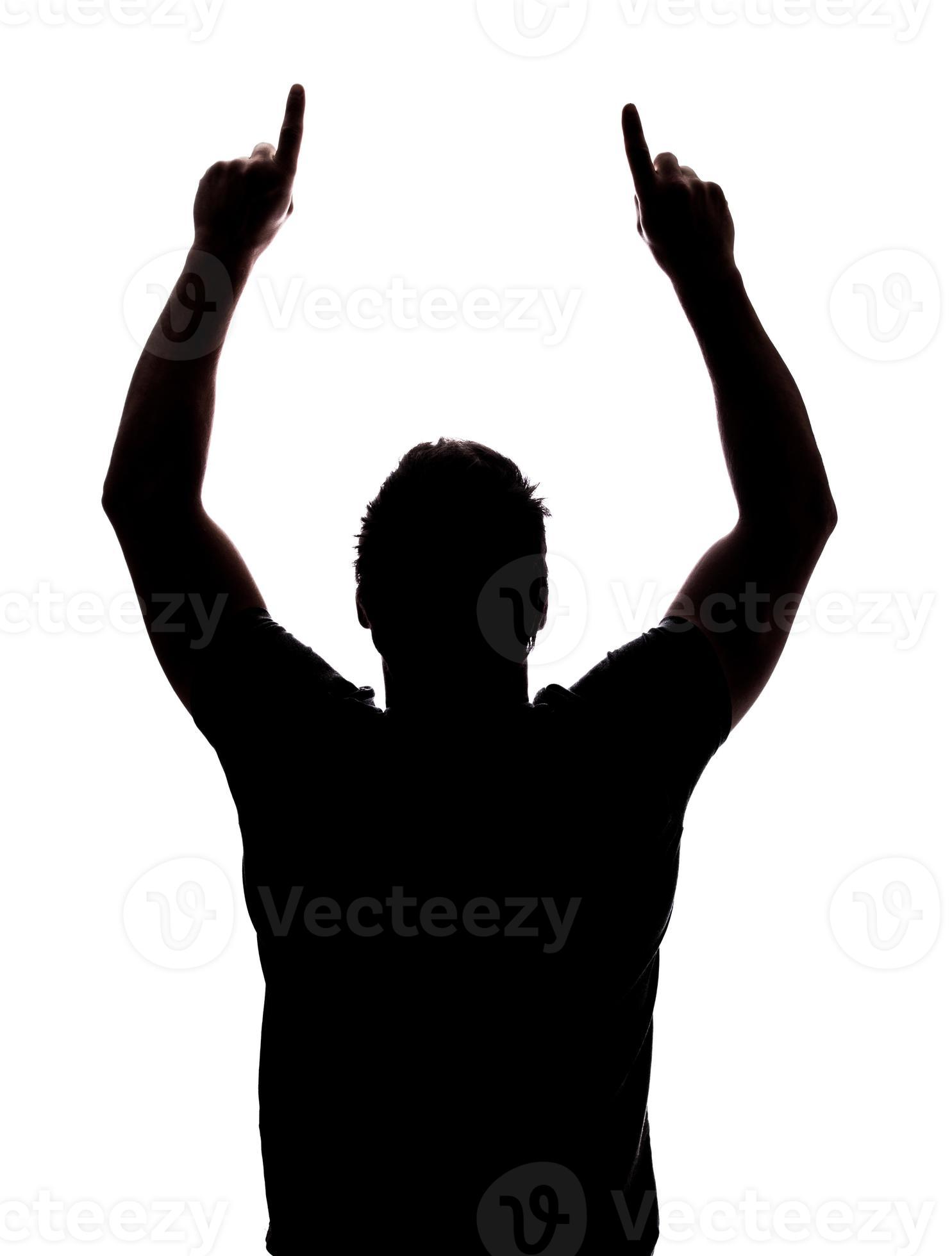 Man pointing up 4654797 Stock Photo at Vecteezy