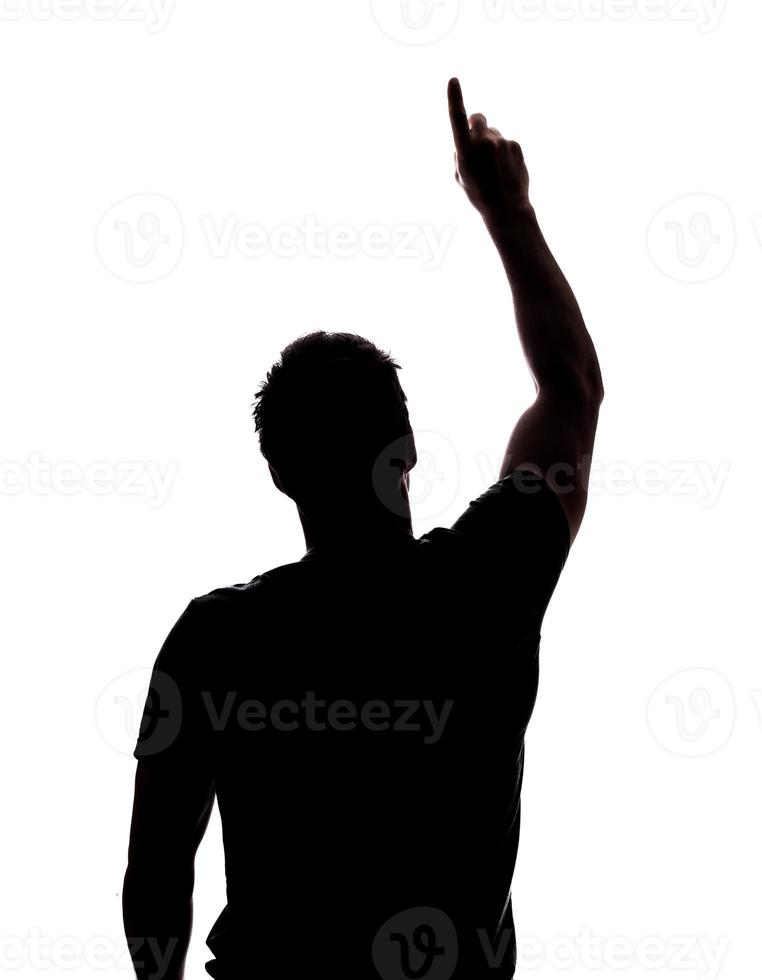 Man pointing up 4654799 Stock Photo at Vecteezy