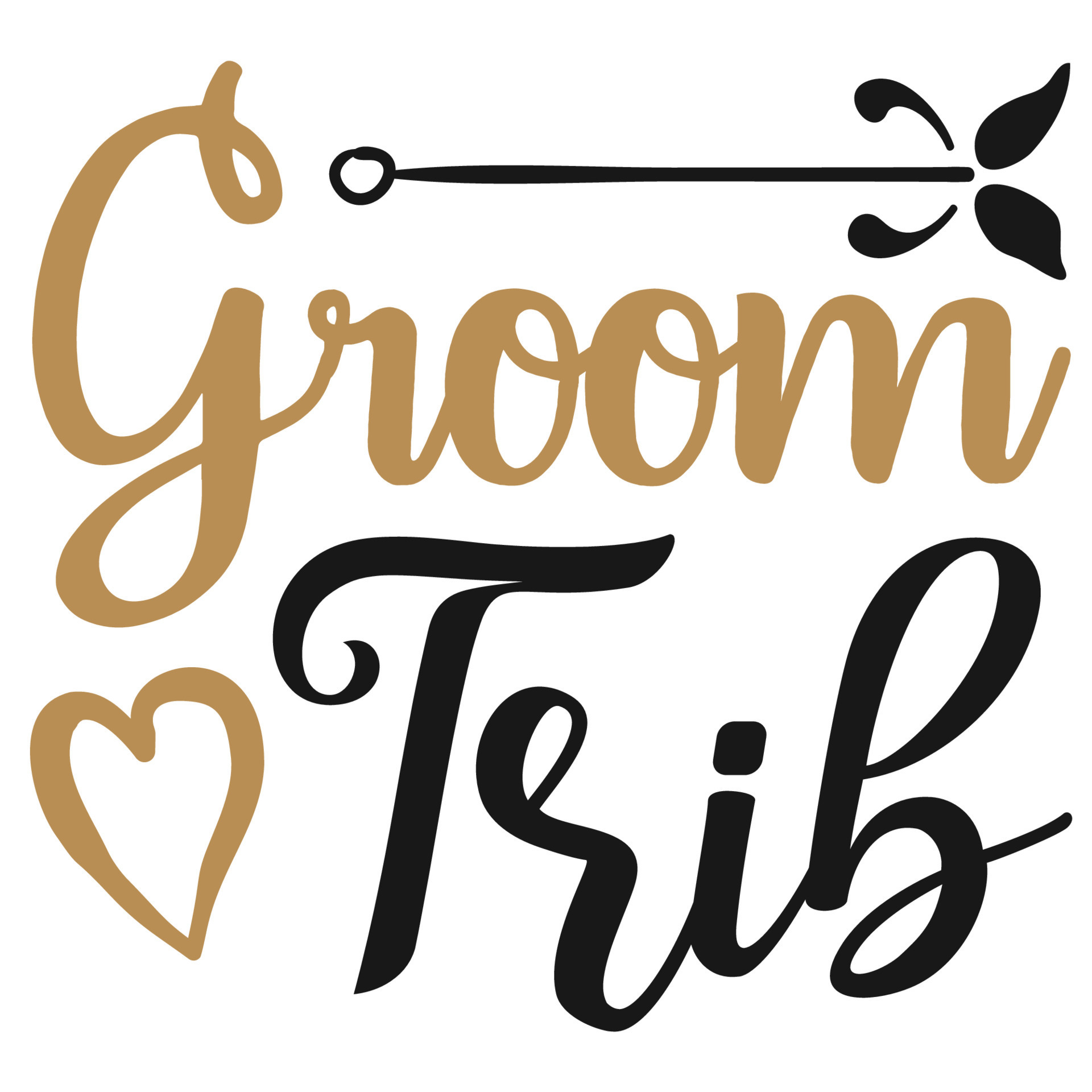 Groom Tribe Team Bride Calligraphy Lettering Vector Hen Party
