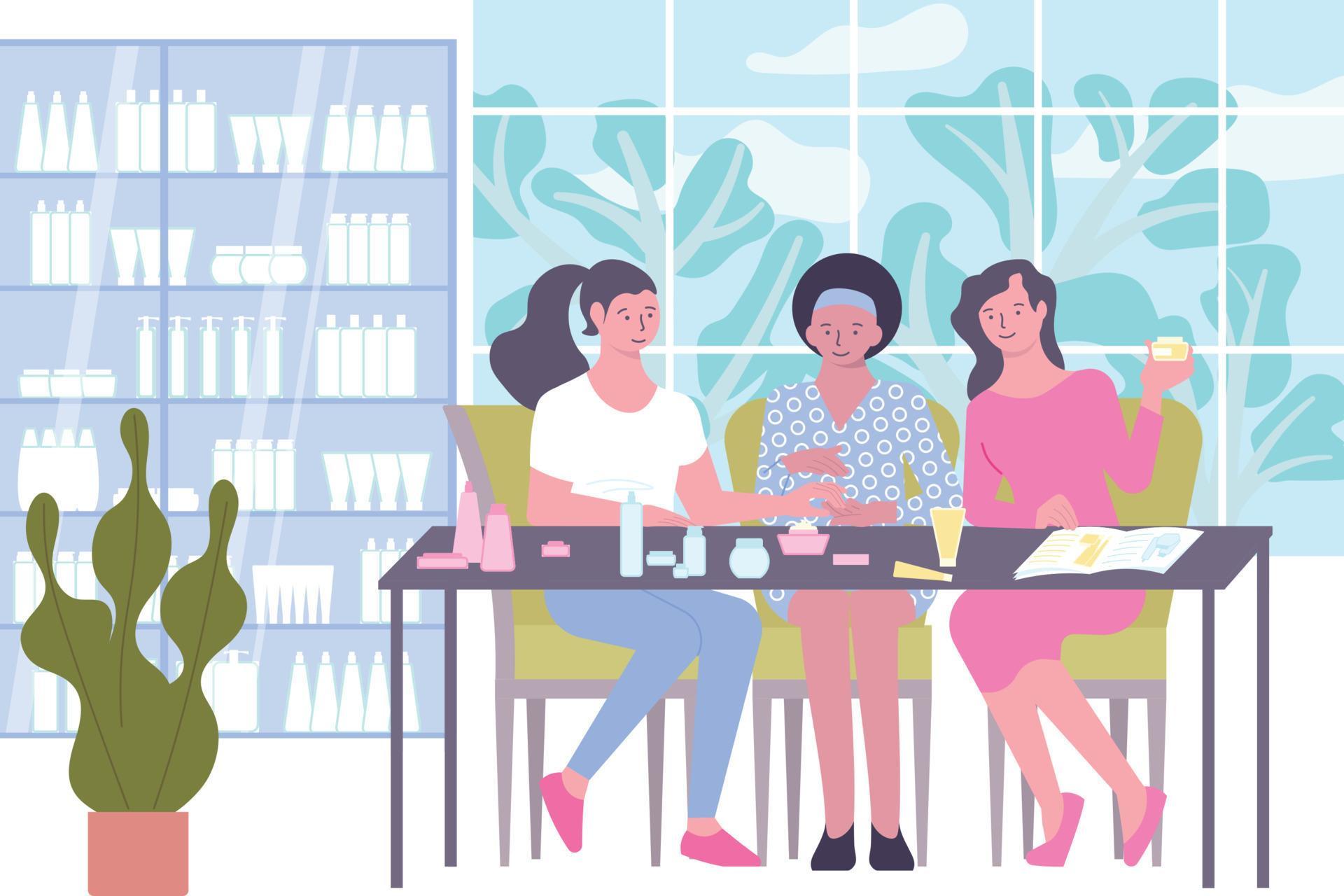 Testing Cosmetics Flat Composition 4661490 Vector Art at Vecteezy