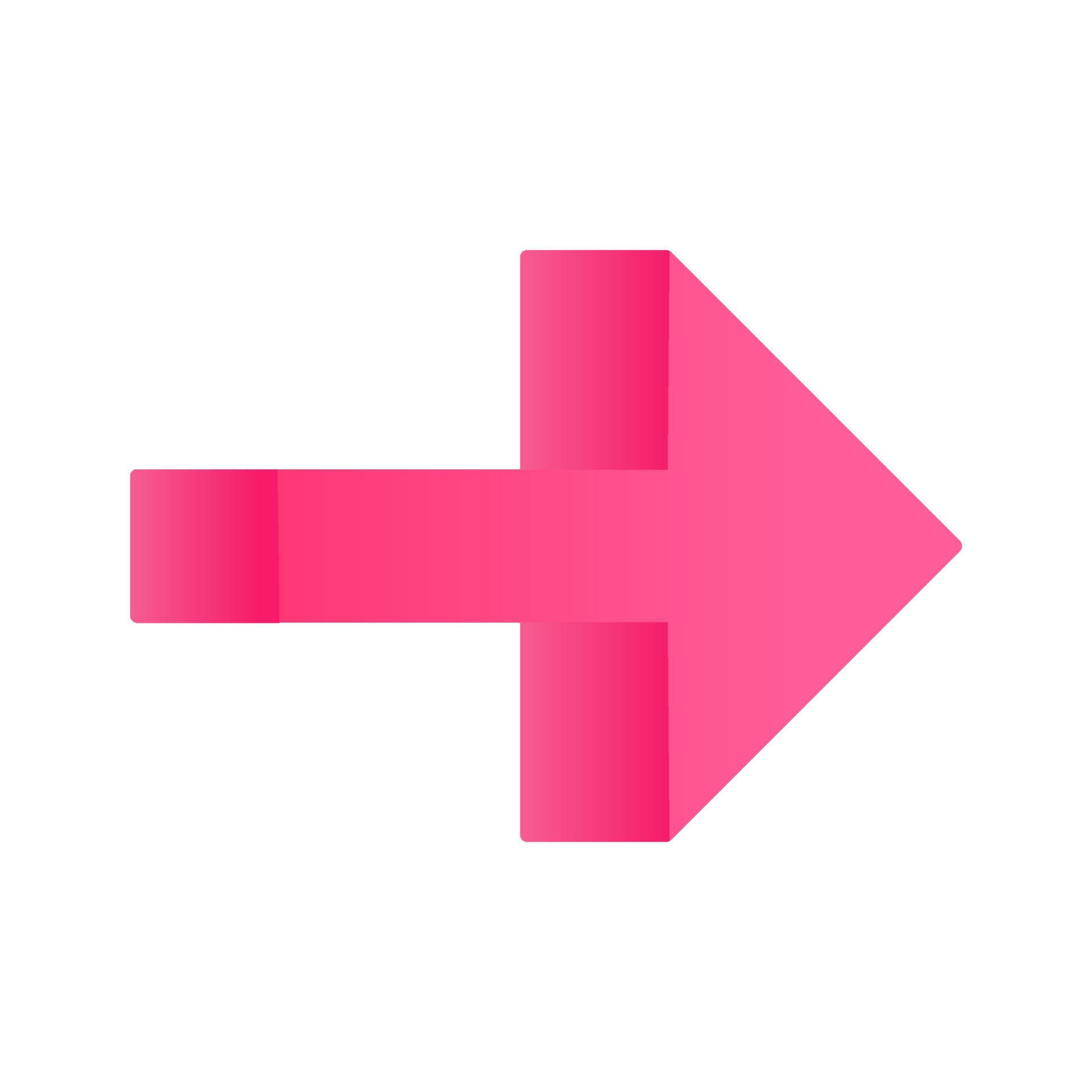 Pink right arrow flat design long shadow color icon. Forward pointer. Path indicator, designator ...