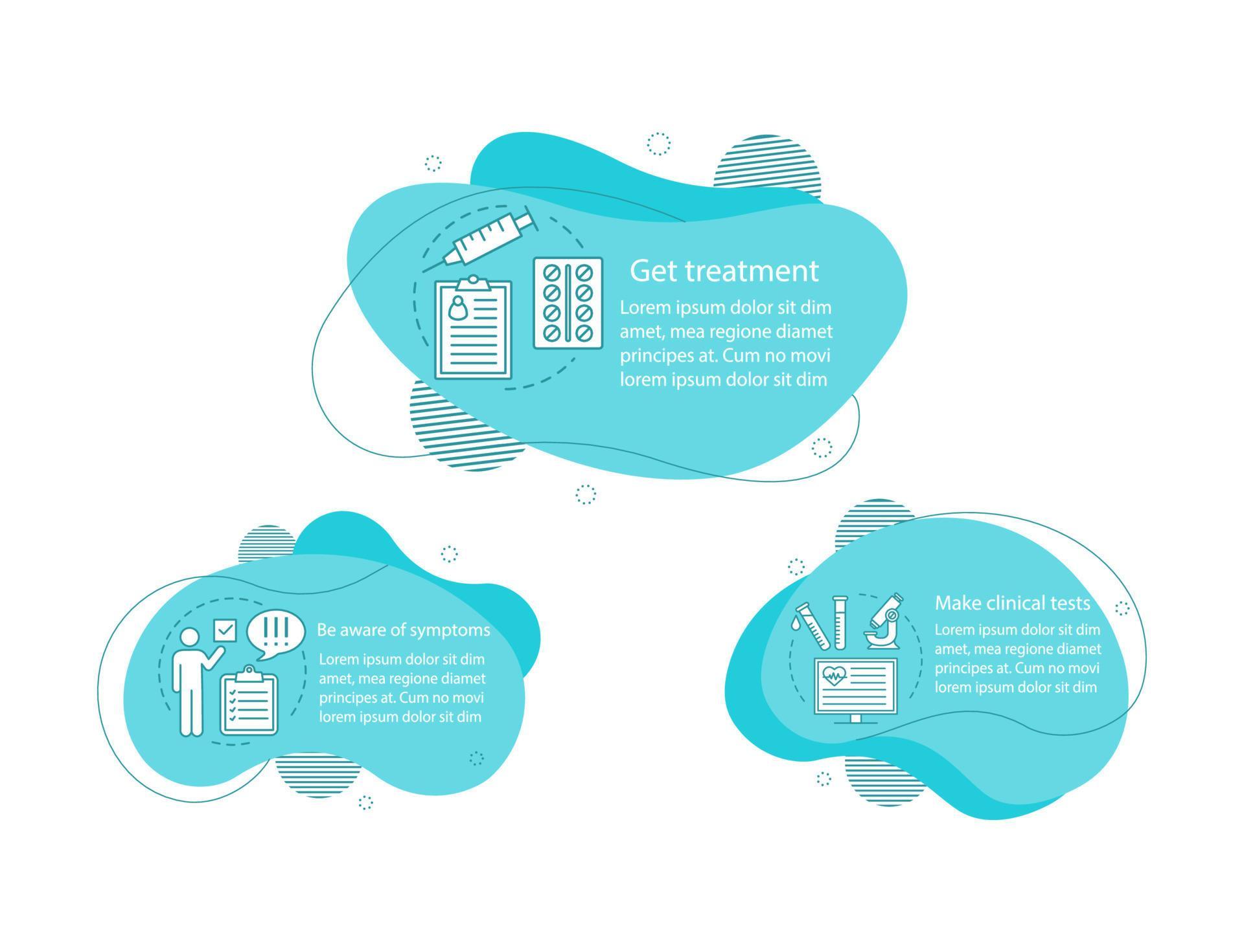 Medical screening concept illustrations. Make tests, get treatment ...