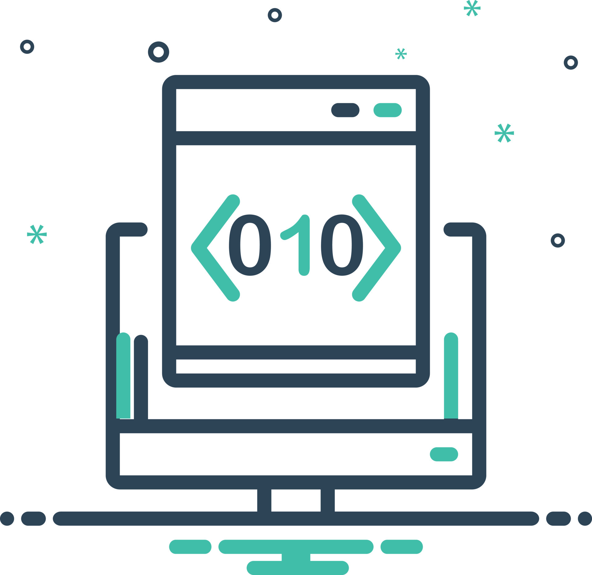 Mix Icon For Custom Coding 4670126 Vector Art At Vecteezy