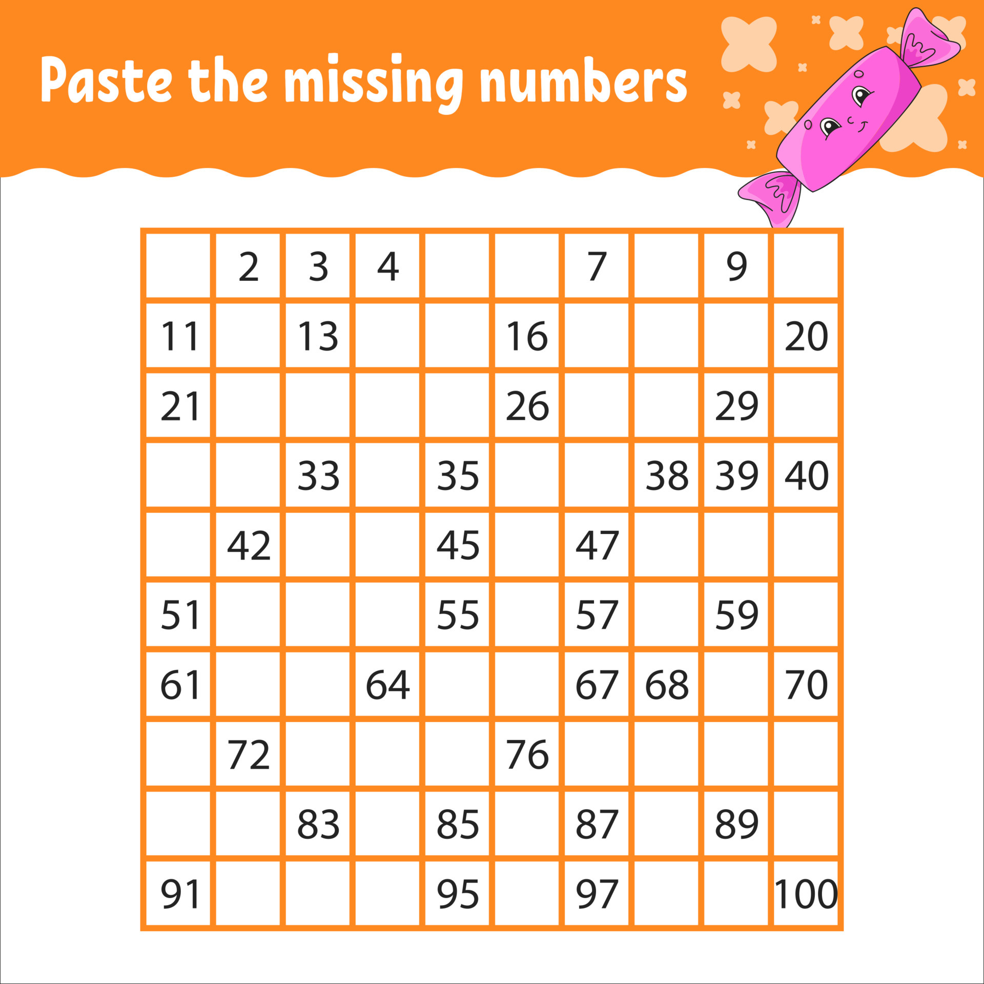 Paste The Missing Numbers From 1 To 100 Handwriting Practice Learning paste-the-missing-numbers-from-1-to-100-handwriting-practice-learning