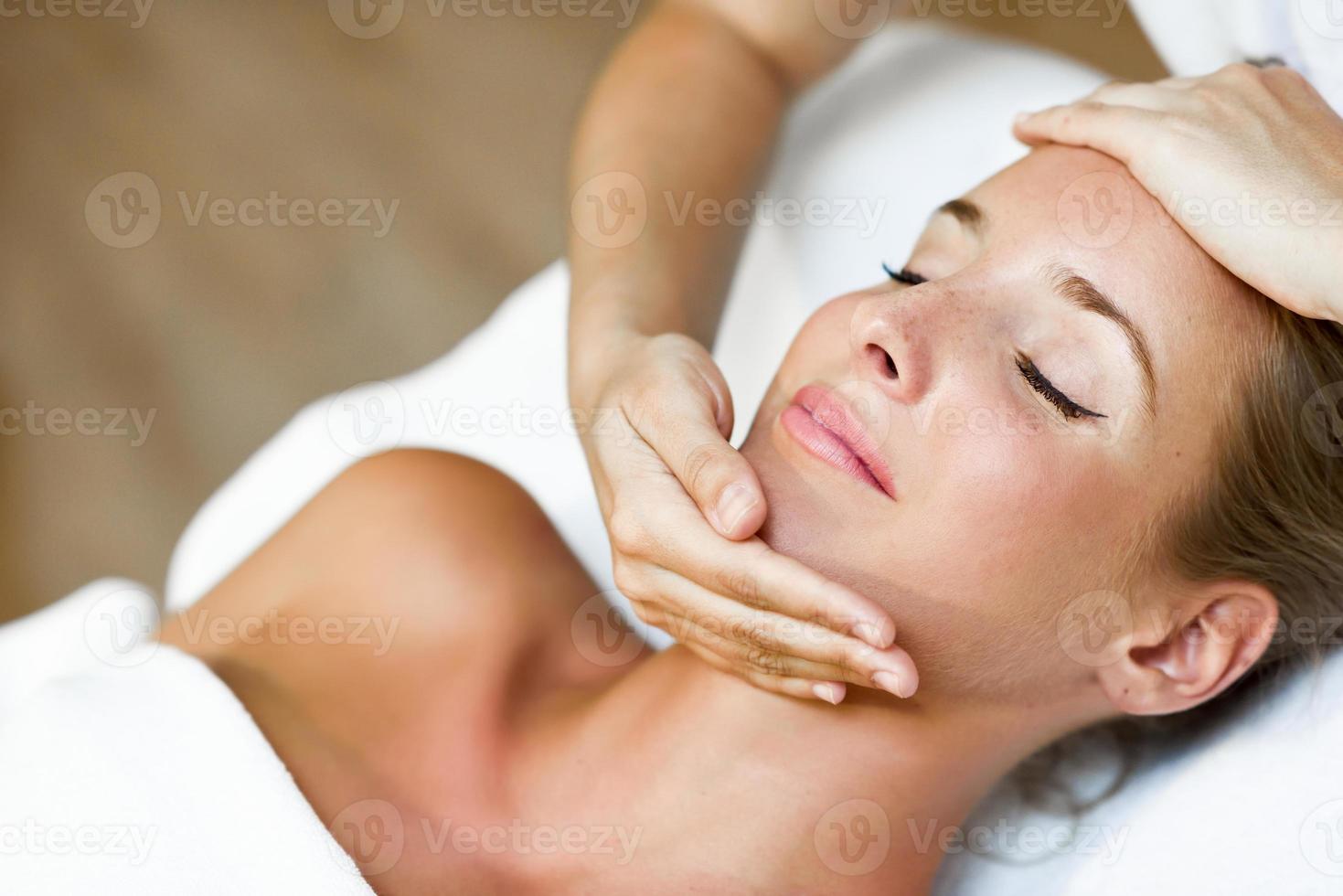 Young Woman Receiving A Head Massage In A Spa Center 4676459 Stock