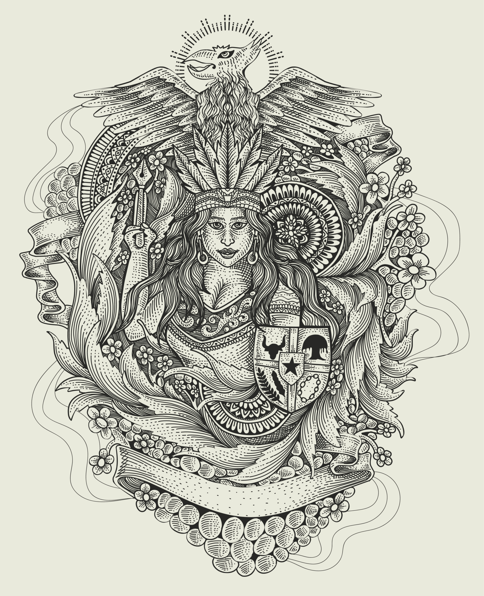 Gawai Dayak Vector Art Icons And Graphics For Free Download