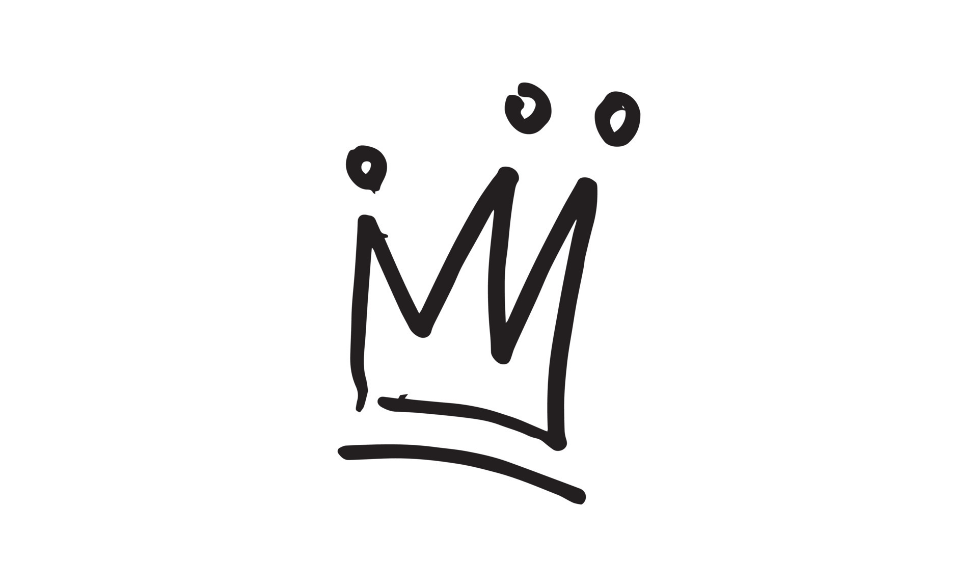 a hand drawn illustration of crown. simple and minimal vector design ... a hand drawn illustration of crown. simple and minimal vector design ...