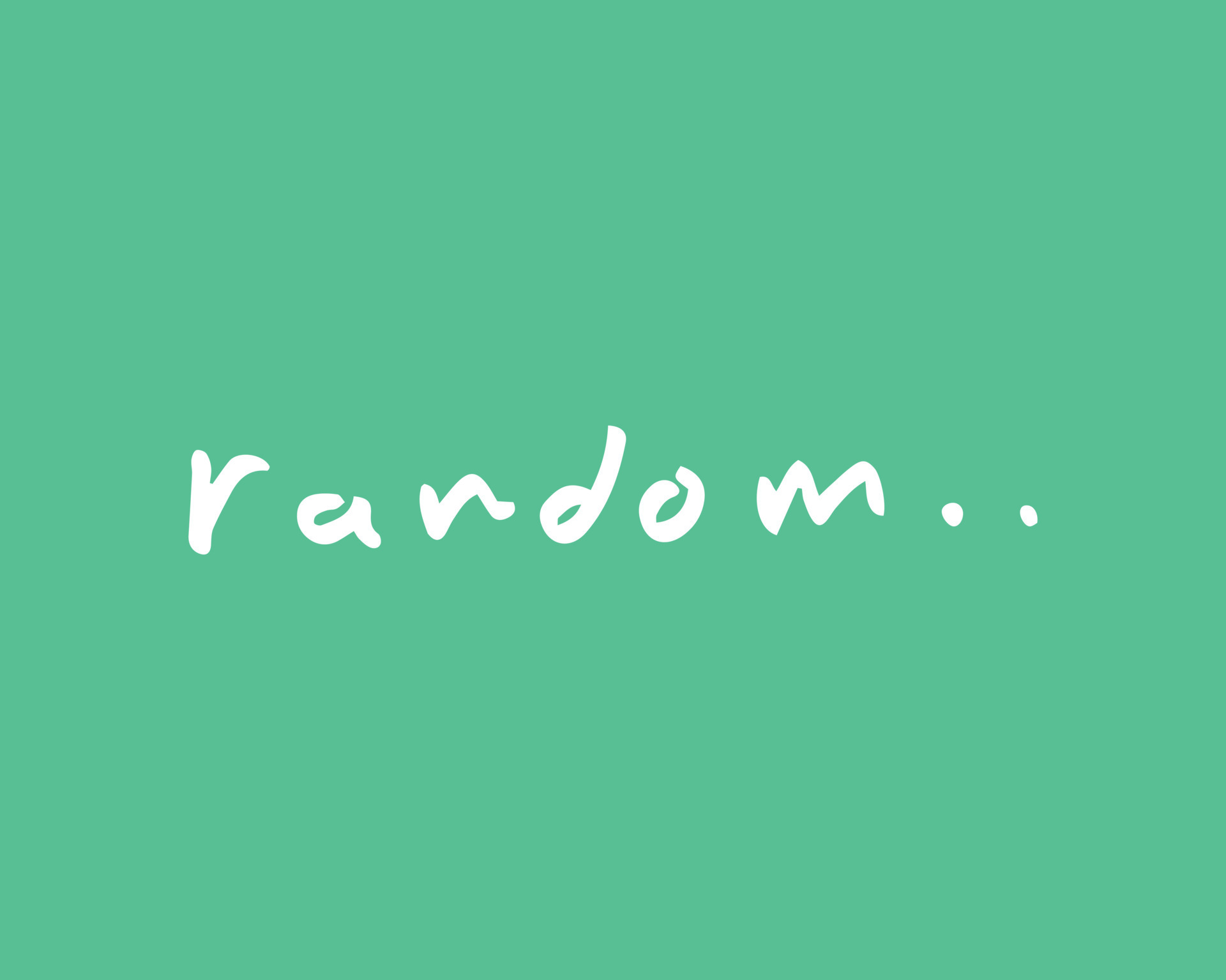 Random A Word On A Green Background A Random Text Is Written In A