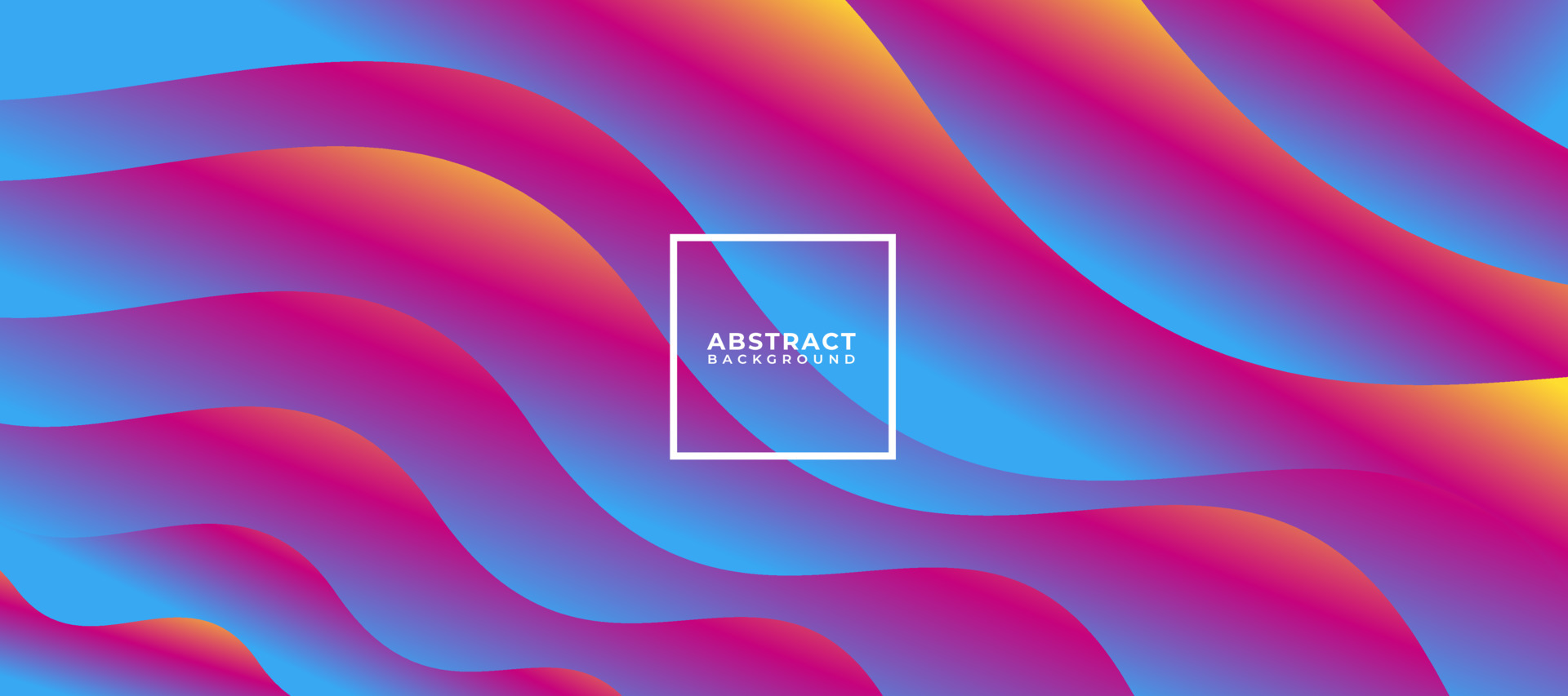 Abstract Modern Gradient Paper Cut Waves Background With Minimal Style Dynamic Wave Pattern